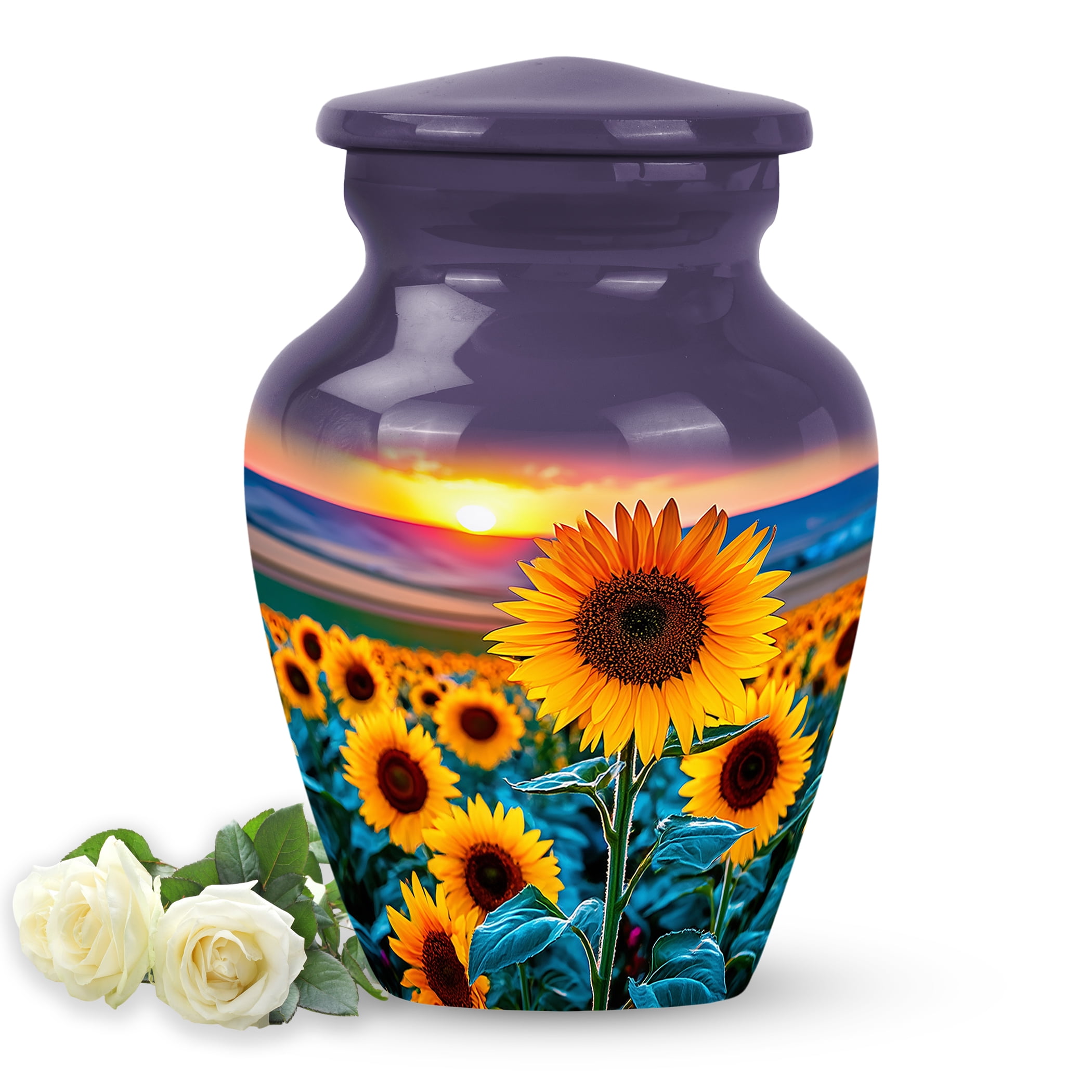 SABURIAL Sunflower Urn - Funeral Urn for Ashes - 3 Inch - Pack of 1 ...