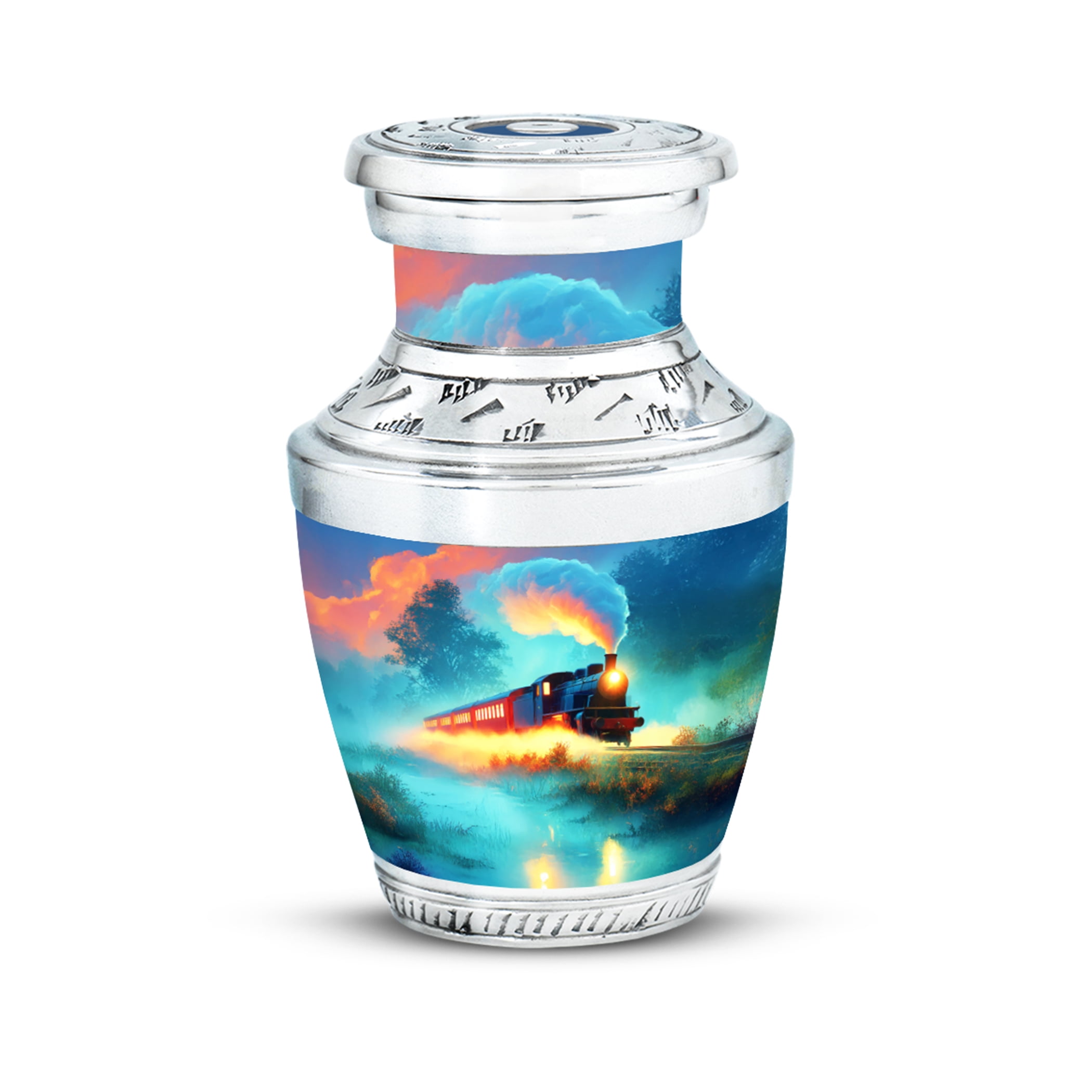SABURIAL Train Urn - Beautiful Mini Keepsake Urns for Human Ash ...