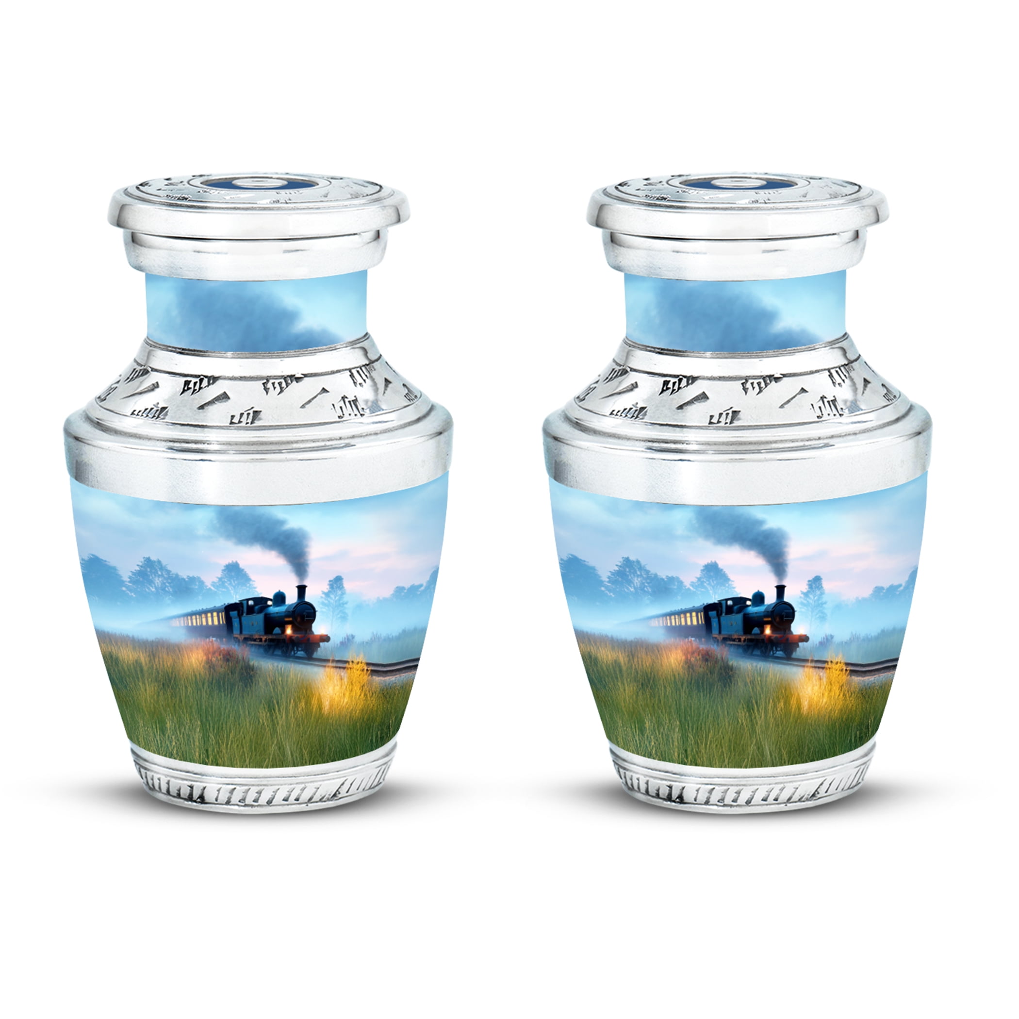 SABURIAL Train Urn - Beautiful Mini Urn for Men & Women Ash ...