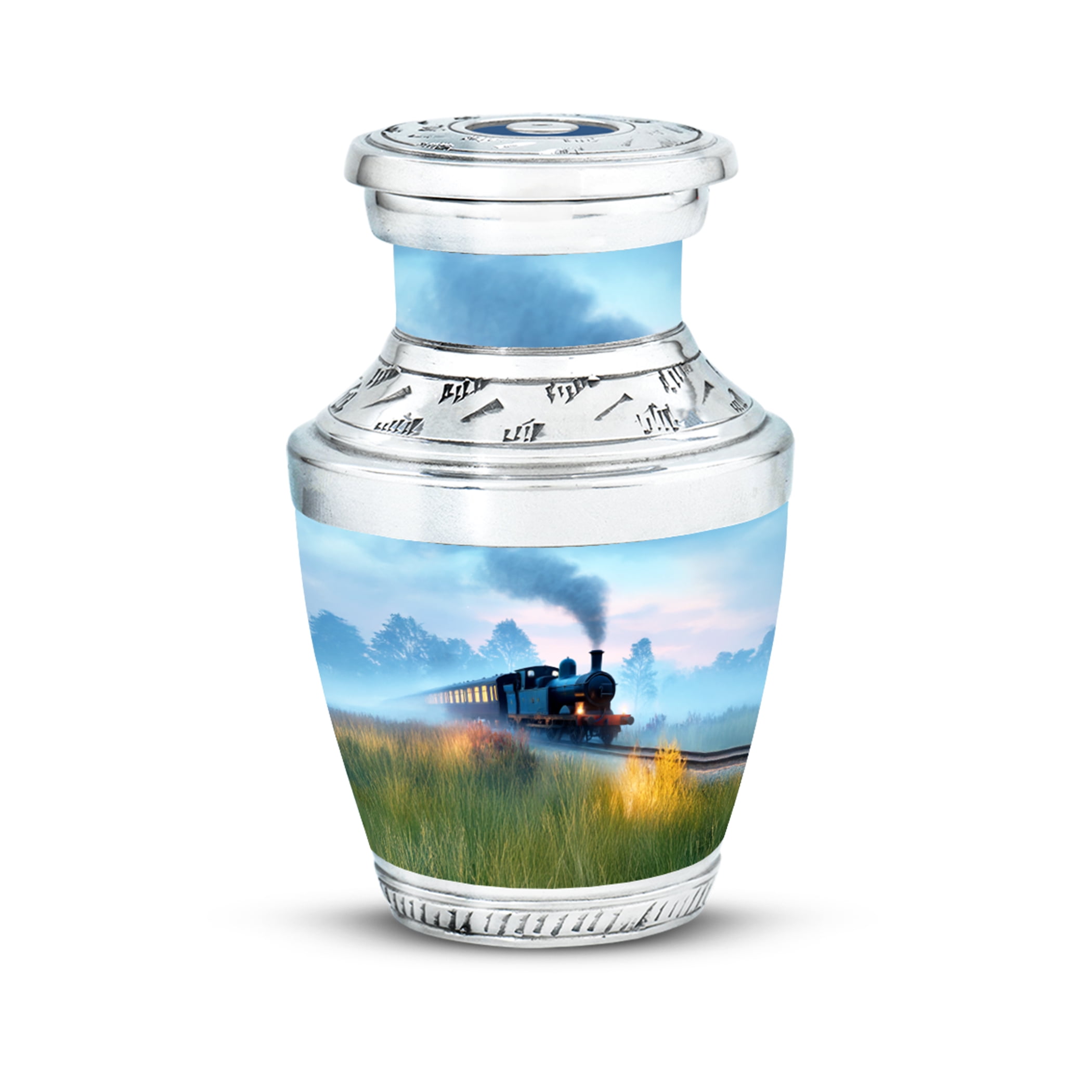 SABURIAL Train Urn - Mini Urns for Human Ashes - Decorative Funeral Urn ...