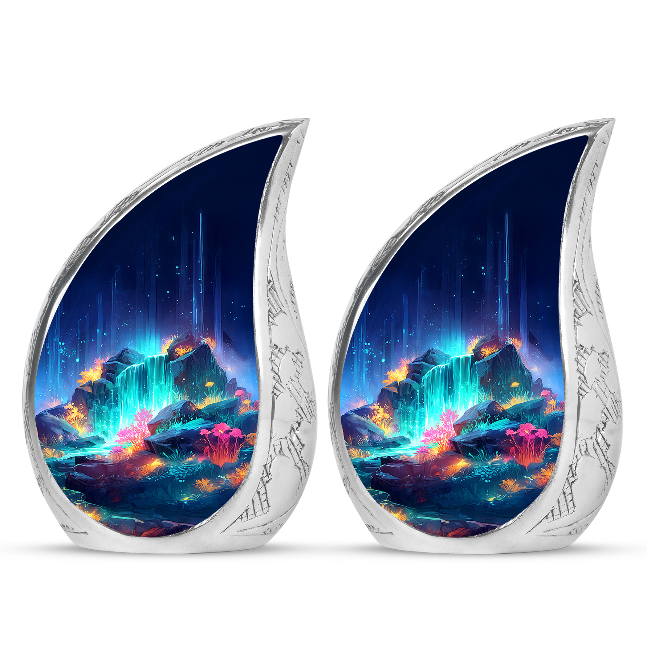 SABURIAL Waterfall Urn - Elegant Miniature Cremation Urn For Women ...