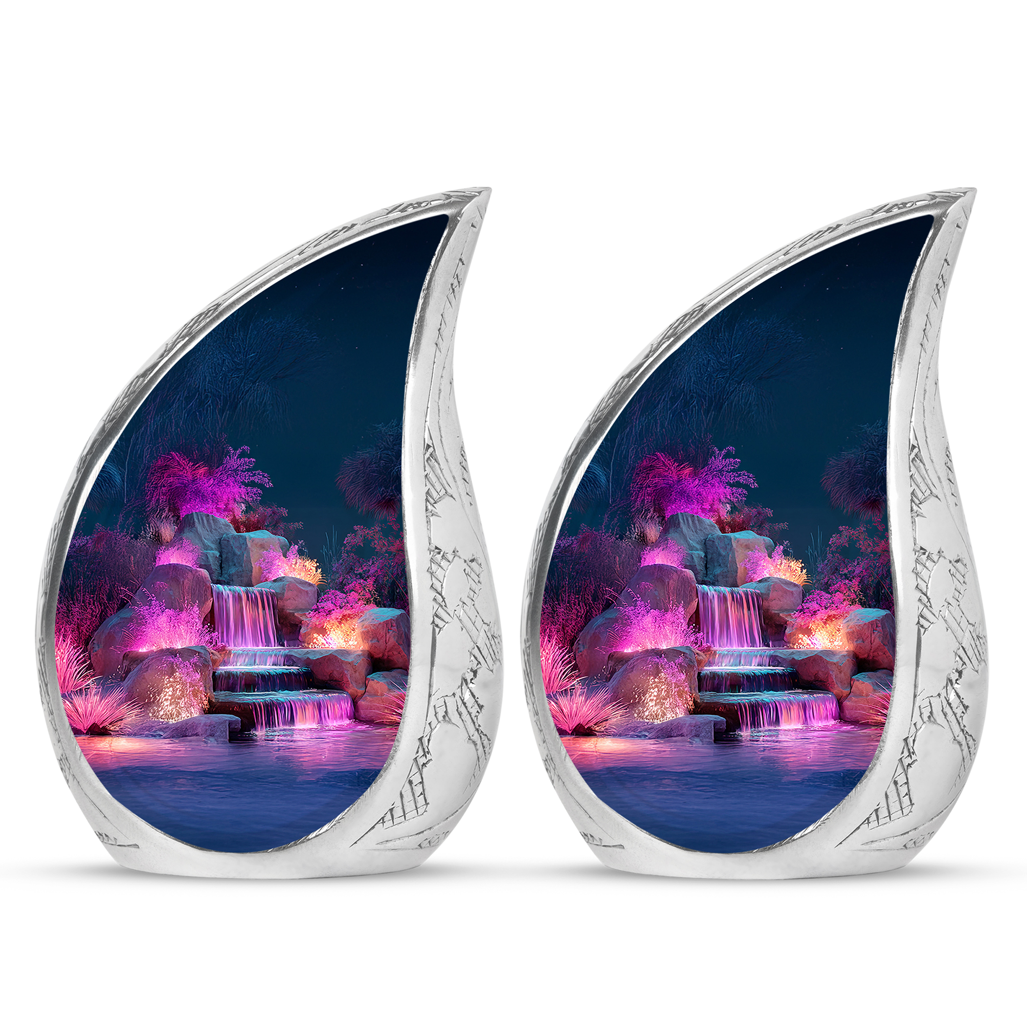 SABURIAL Waterfall Urn - Funeral Urn For Adult Ashes Women - Small ...
