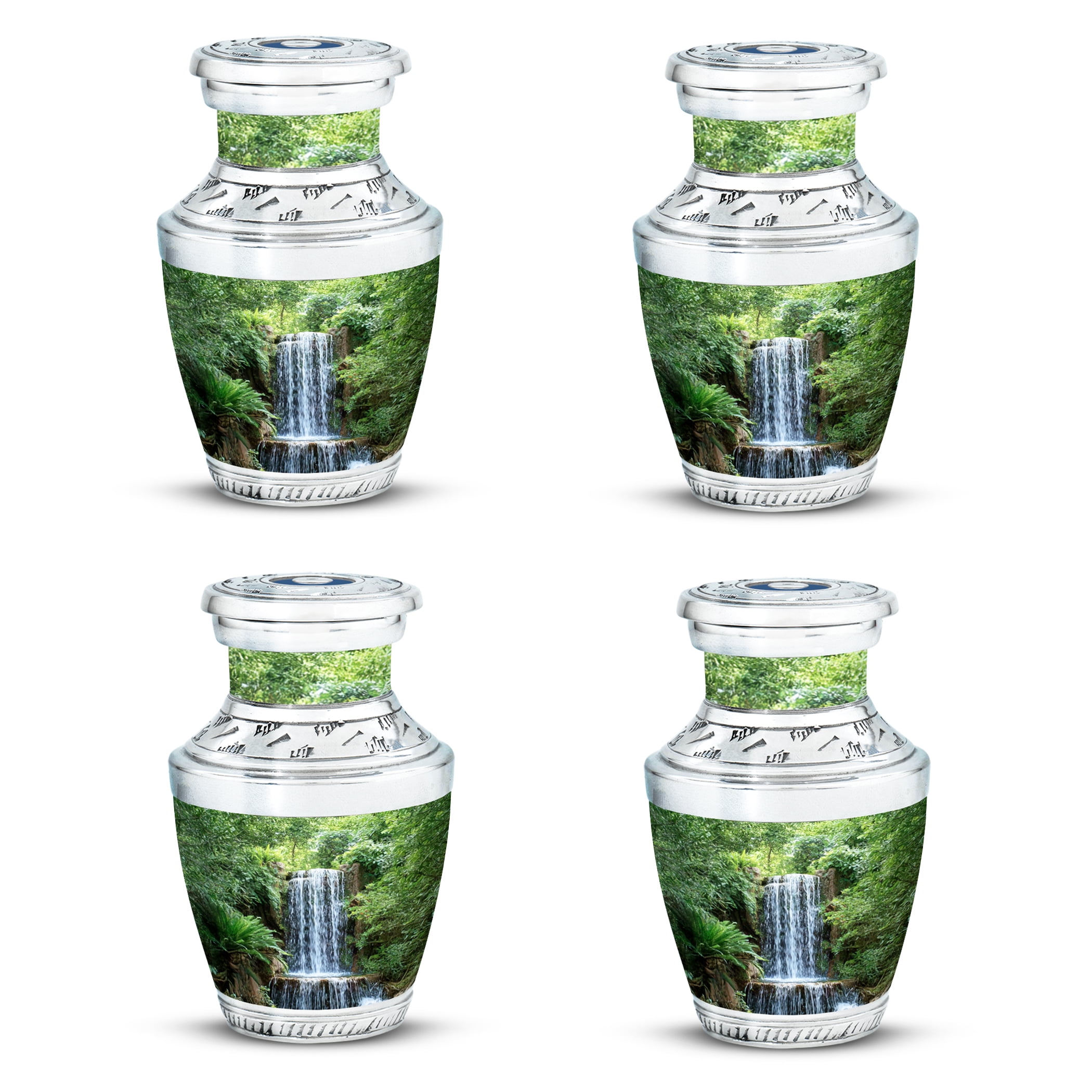 SABURIAL Waterfall Urn - Handcrafted Decorative Funeral Memorial Urn ...
