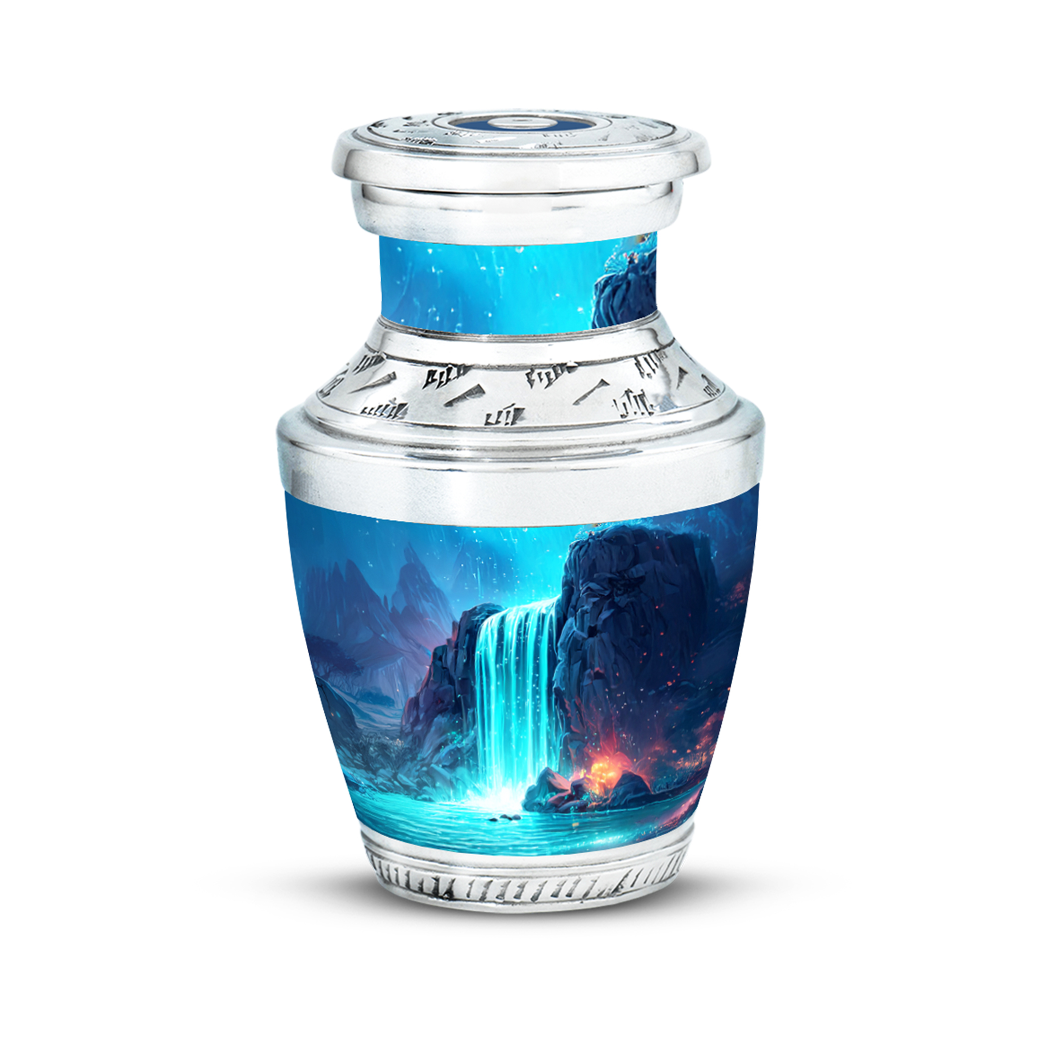 SABURIAL Waterfall Urn - Handcrafted Memorial Urn for Mom & Dad Ash ...