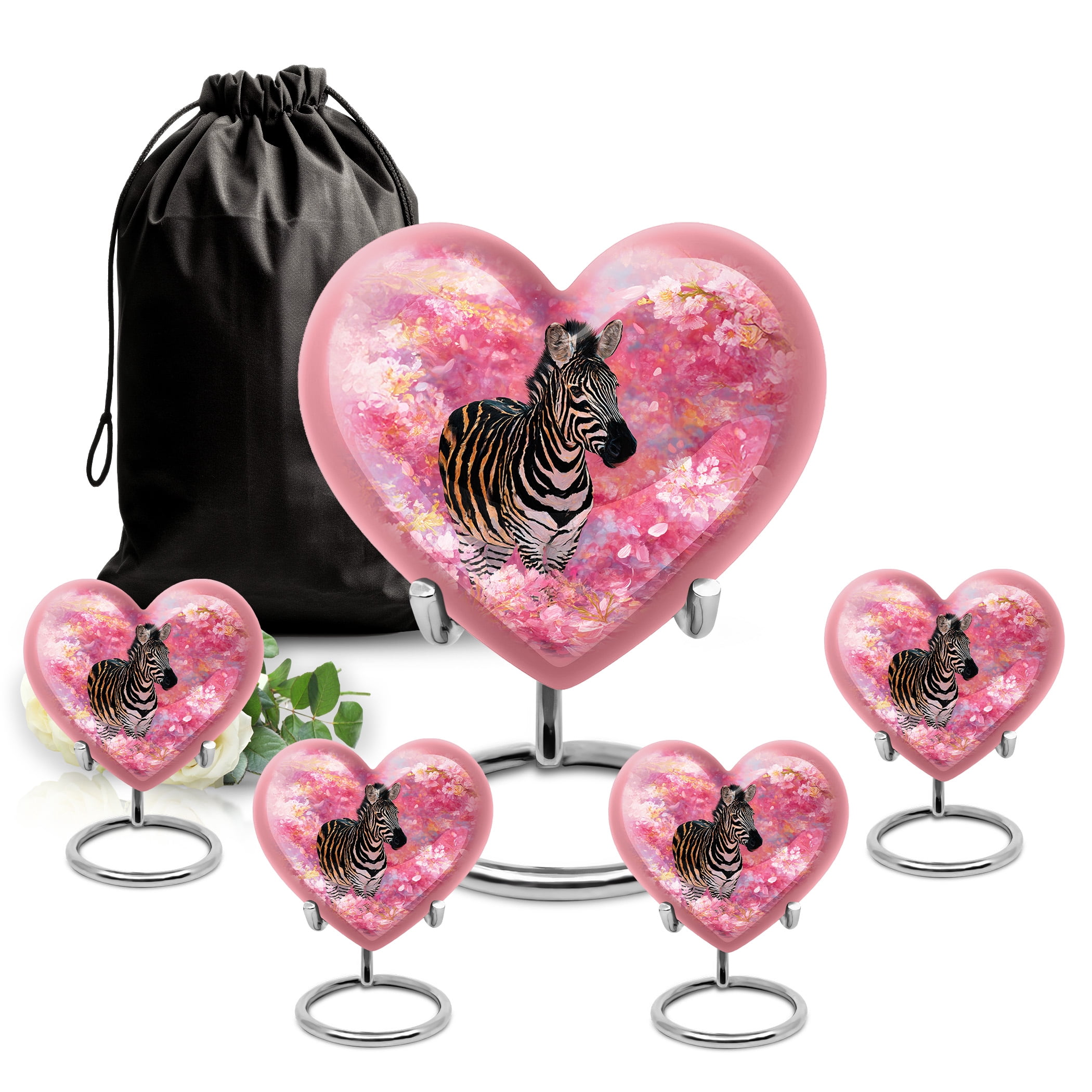 SABURIAL Zebra Urn - Human Remains For Mom & Dad - Adult Memorial Urns ...
