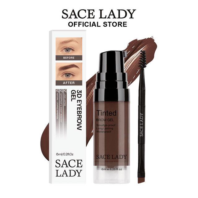 SACE LADY Eyebrow Gel Long Lasting Waterproof Smudge-proof Pigemented ...