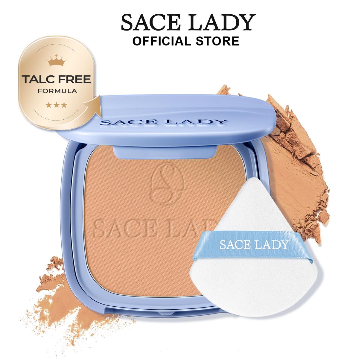 SACE LADY Face Powder Waterproof Setting Makeup, Talc-Free Oil Control ...