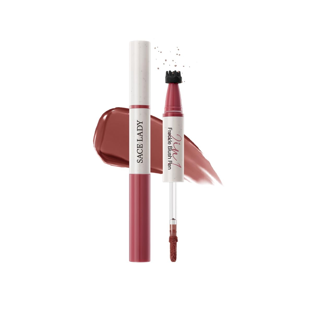 SACE LADY Freckle Blush Pen, Dual-Ended Faux Freckle Stamp and Dewy ...