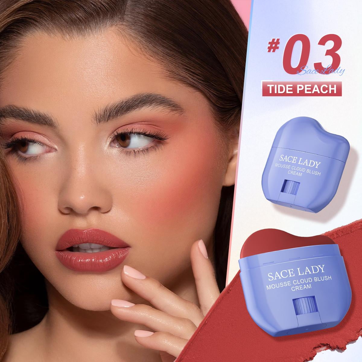 SACE LADY Natural Blush Face Makeup No Drying Pigmented Smooth Blush ...