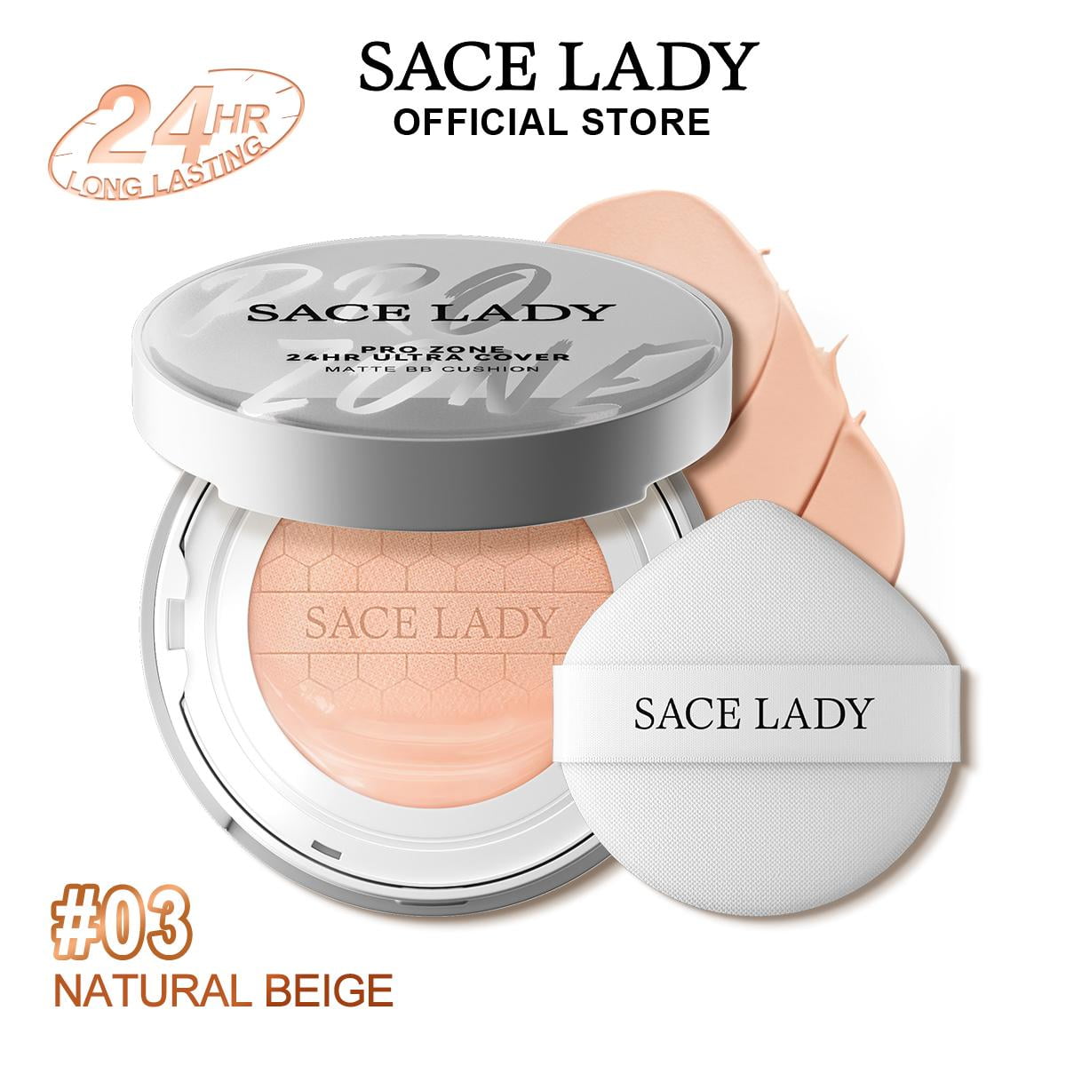SACE LADY Oil Control BB Cushion Foundatiaon Long Lasting Full ...