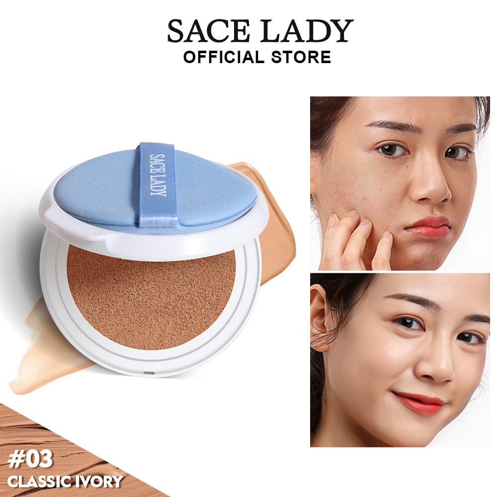 SACE LADY Silk Soft Mist Pressed Powder Long Lasting Waterproof Natural ...