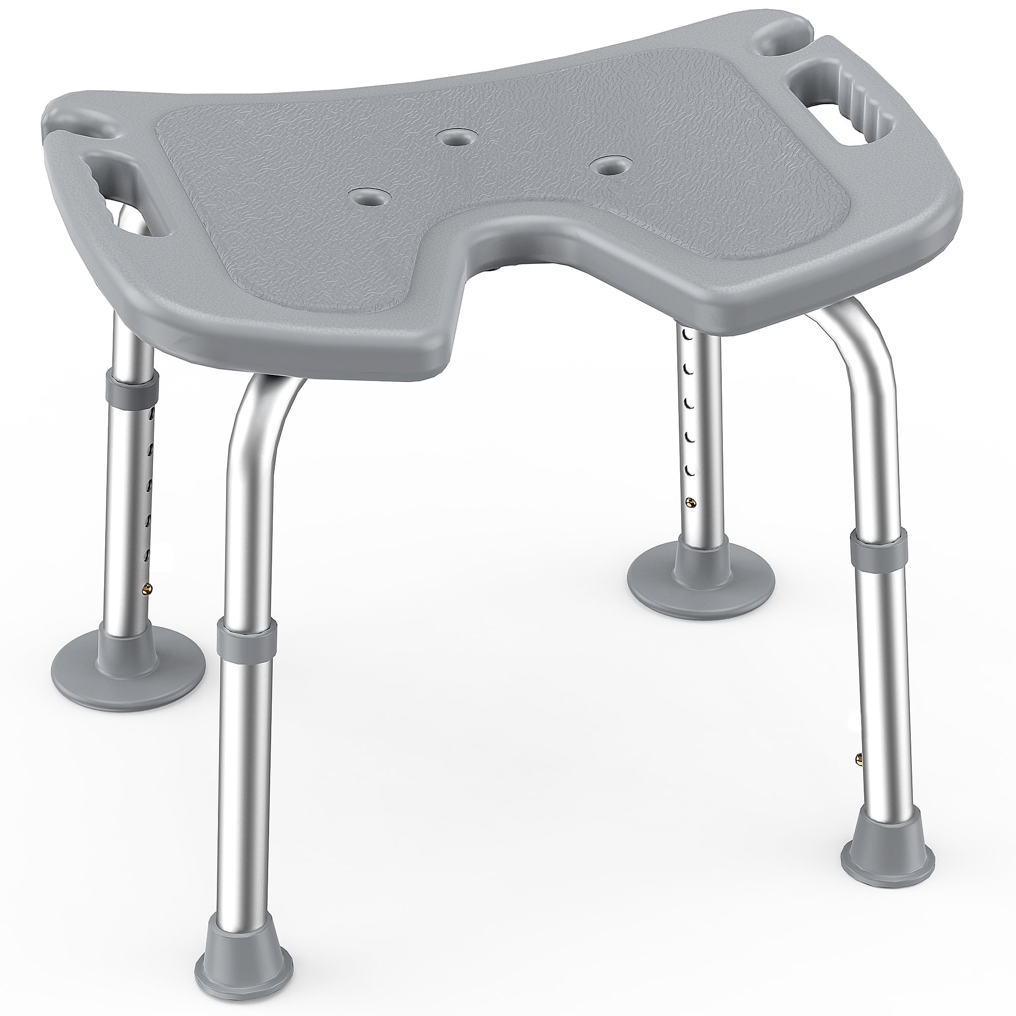 SACVON U-Shaped Shower Chair , Adjustable Lightweight Alloy Aluminum ...