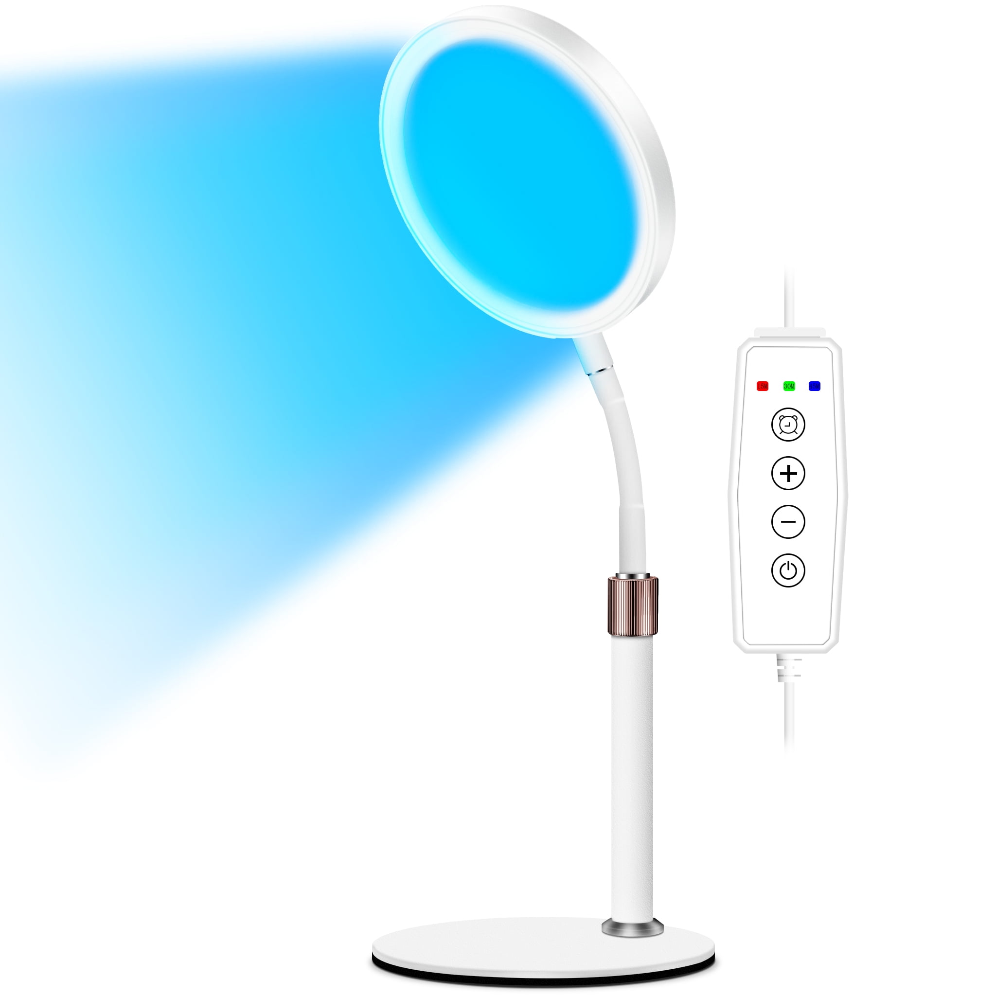 SAD Lamp, 460nm Blue SAD Light Therapy Lamp, 12W Light Therapy, 10 ...