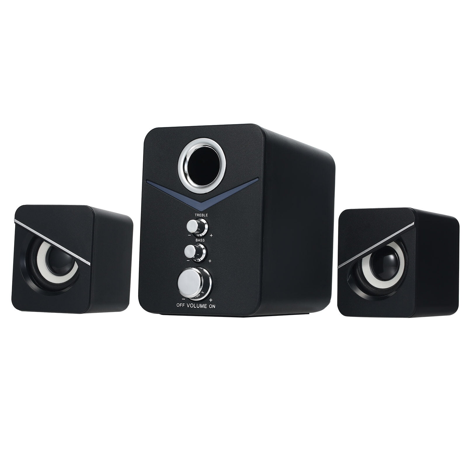 SADA D-221 3 in 1 Home Speaker Set 3.5mm Wired Computer PC Speakers USB ...