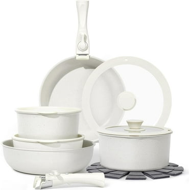 STAUB Cast Iron Set 4-pc, Stackable Space-Saving Cookware Set, Dutch ...