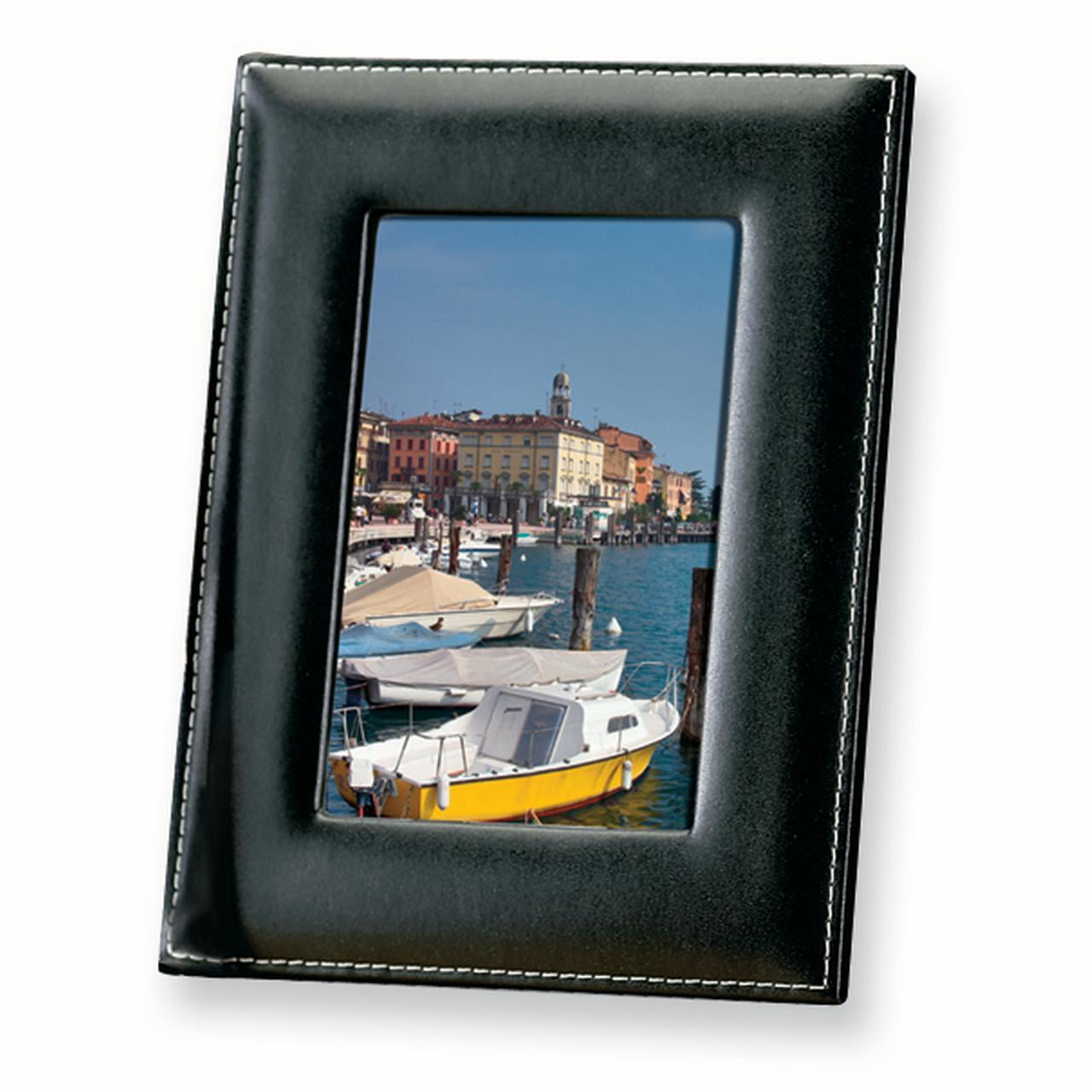 SADDLE stitched black leather 8x10 frame - 8x10 - Walmart.com
