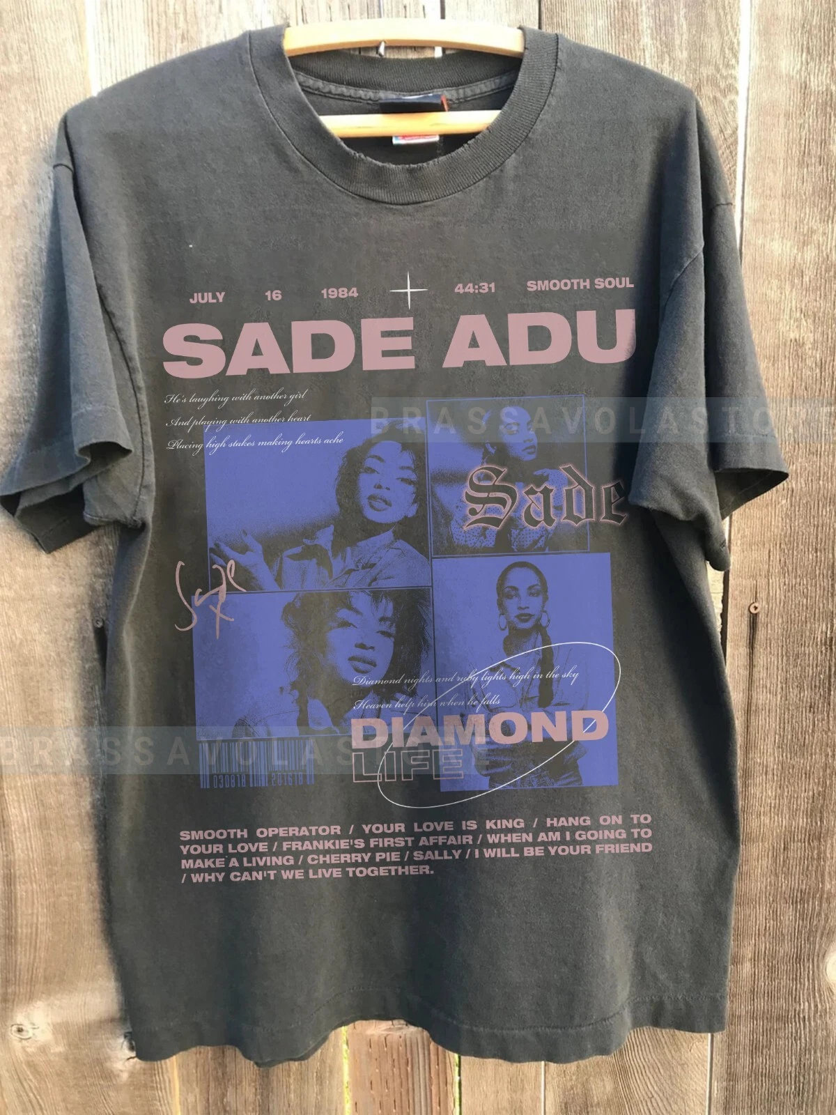 SADE ADU DIAMOND LIFE TOUR SHIRT funk soul jazz rap hip hop Tee, SADE ...