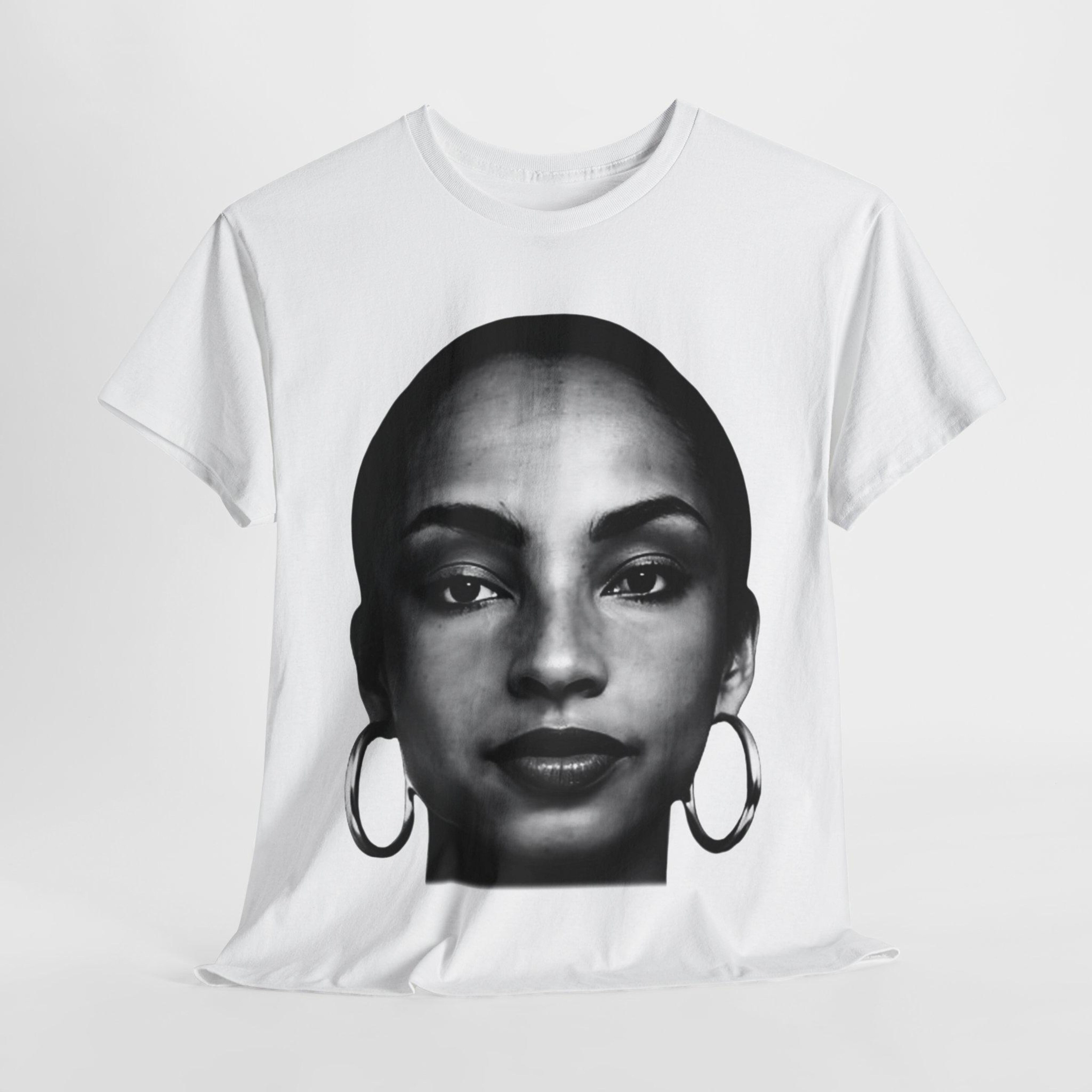 SADE T-SHIRT - Graphic Sade Adu Black and White Heavy Cotton Tee Shirt ...