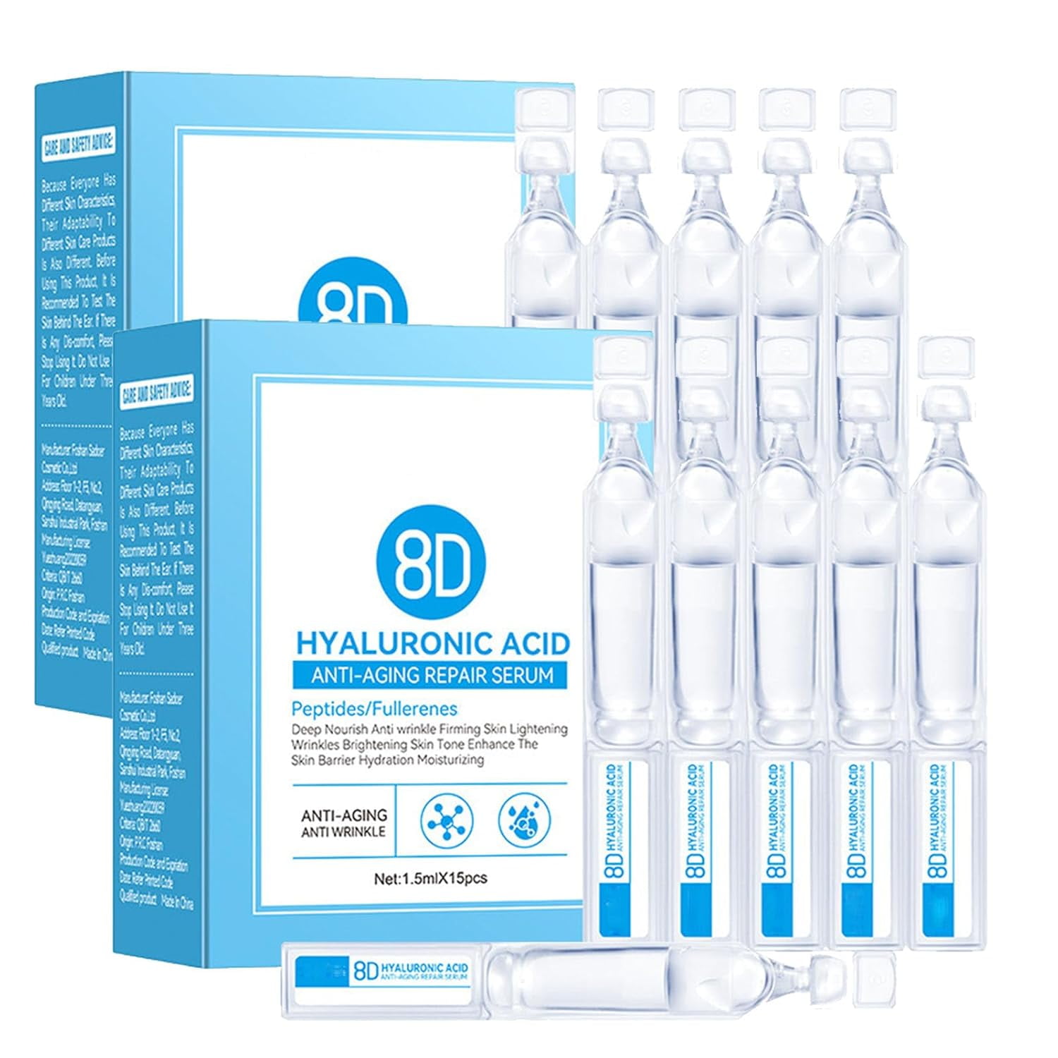 SADOER 8D Hyaluronic Acid Anti-Wrinkle Repair Essence, Quotationi Anti-aging Serum, 3% ...