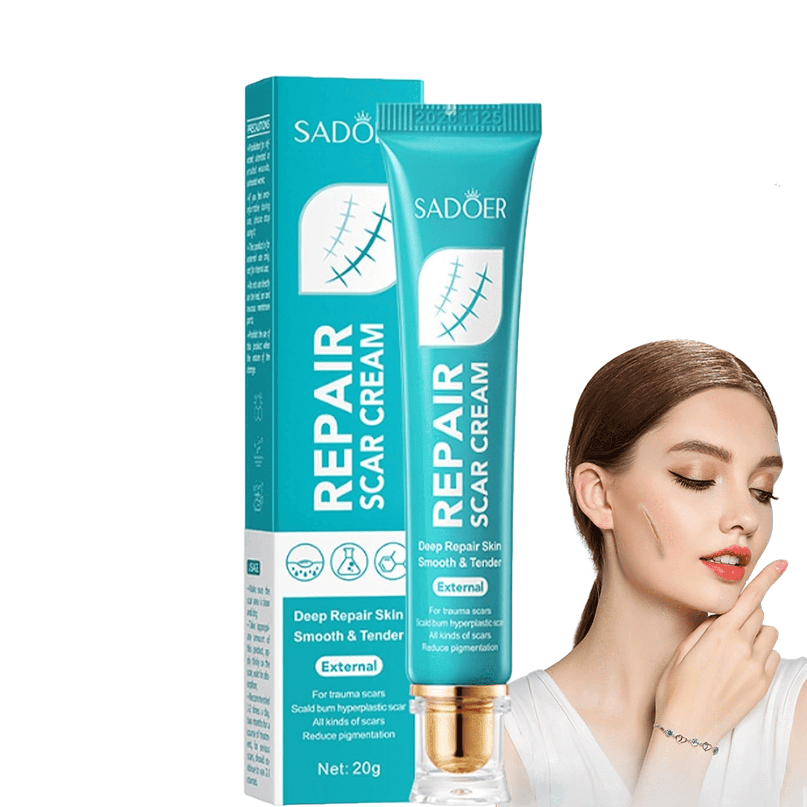 SADOER Scar Cream for Men and Women, Scar Removal Cream, Skin Smoothing ...