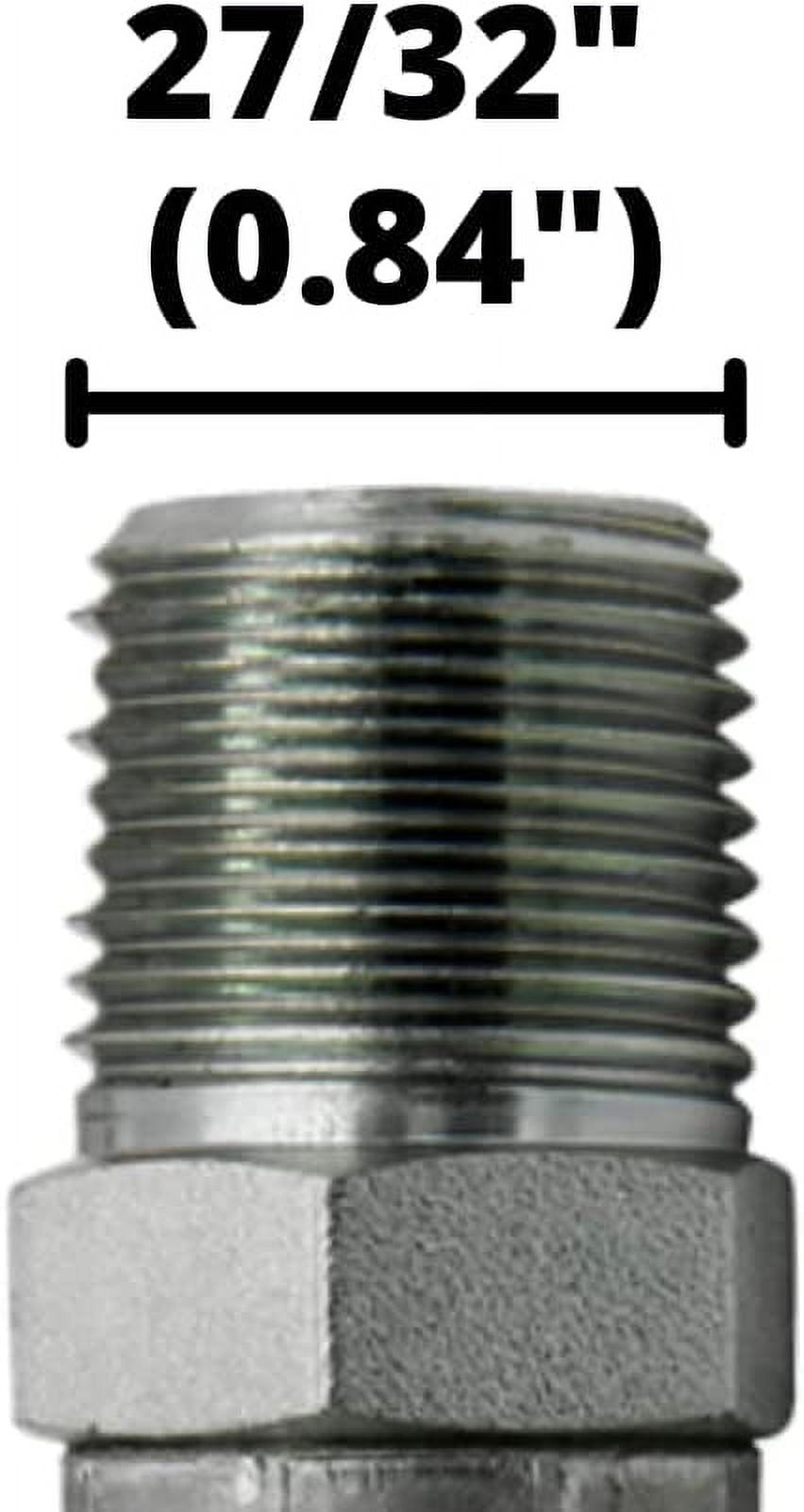 SAE 37 Degree JIC Flare Swivel Fitting/Adapter (1/2" NPTF Male x 3/4" JIC Female) - Walmart.com