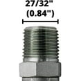 SAE 37 Degree JIC Flare Swivel Fitting/Adapter (1/2" NPTF Male x 3/4" JIC Female) - Walmart.com