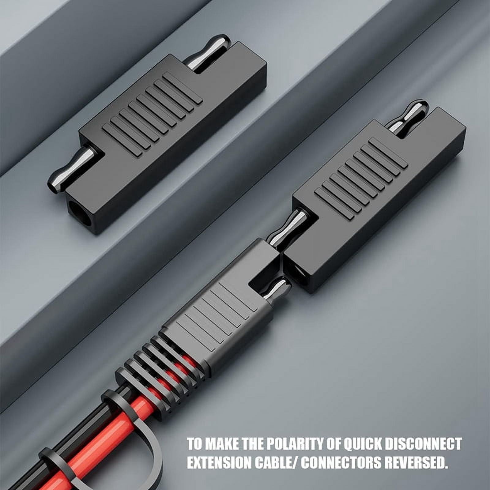 SAE Connector SAE to SAE Polarity Reverse Quick Disconnect Cable Plug Adapter for plastic00X5559 ...