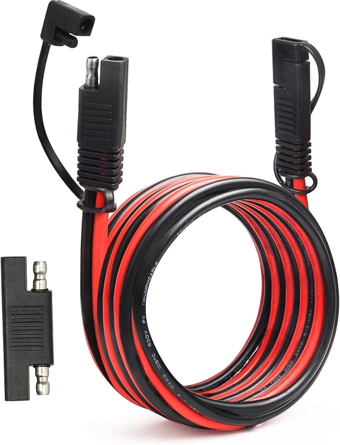 SAE Extension Cable 10 AWG - 10FT SAE to SAE Quick Disconnect Wire Battery Charger Extension ...