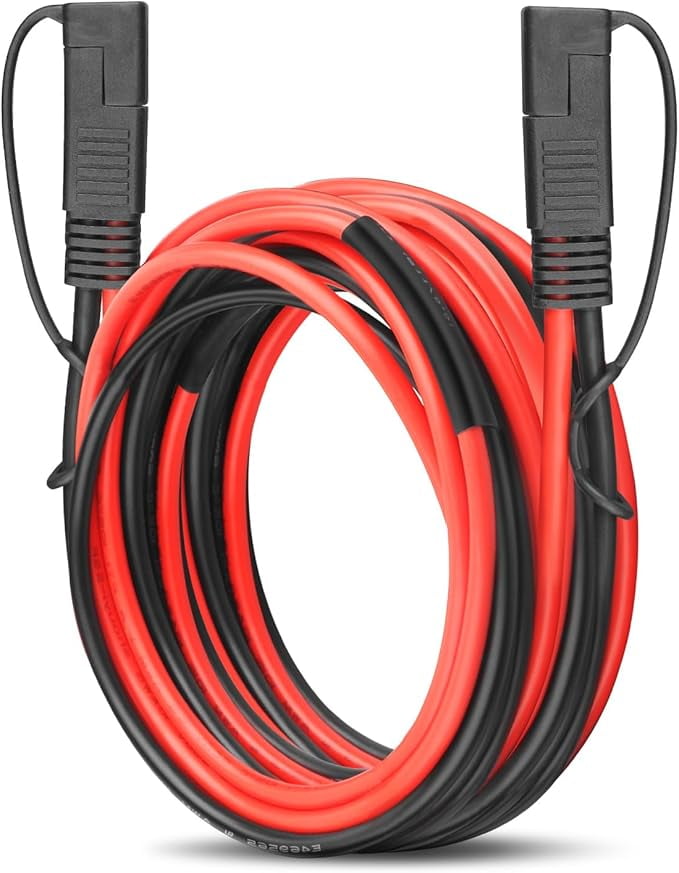 SAE Extension Cable 10 AWG SAE to SAE Quick Disconnect Wire Battery Charger Extension Cord Heavy ...