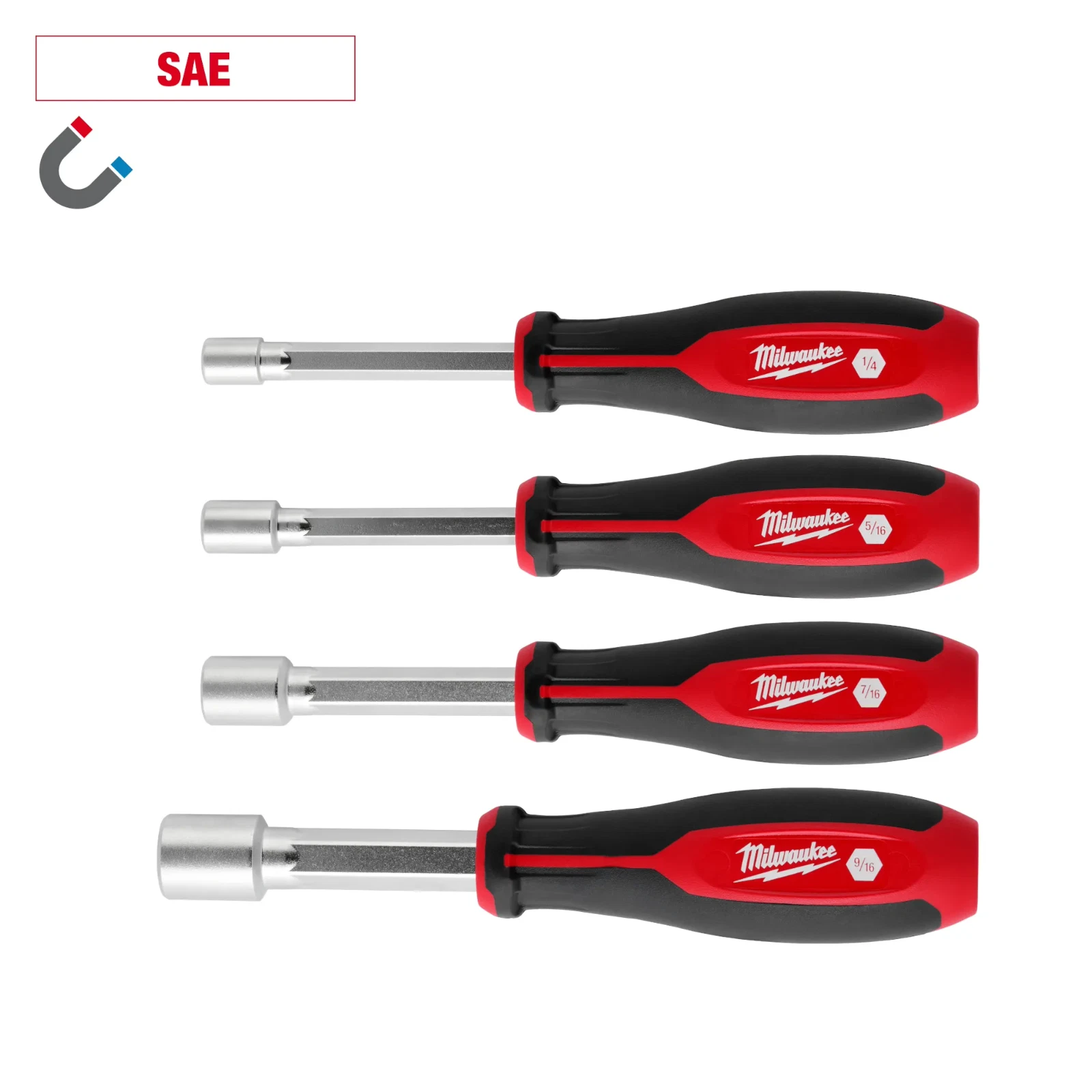 SAE HollowCore Magnetic Nut Driver Set - 4 PC - Walmart.com