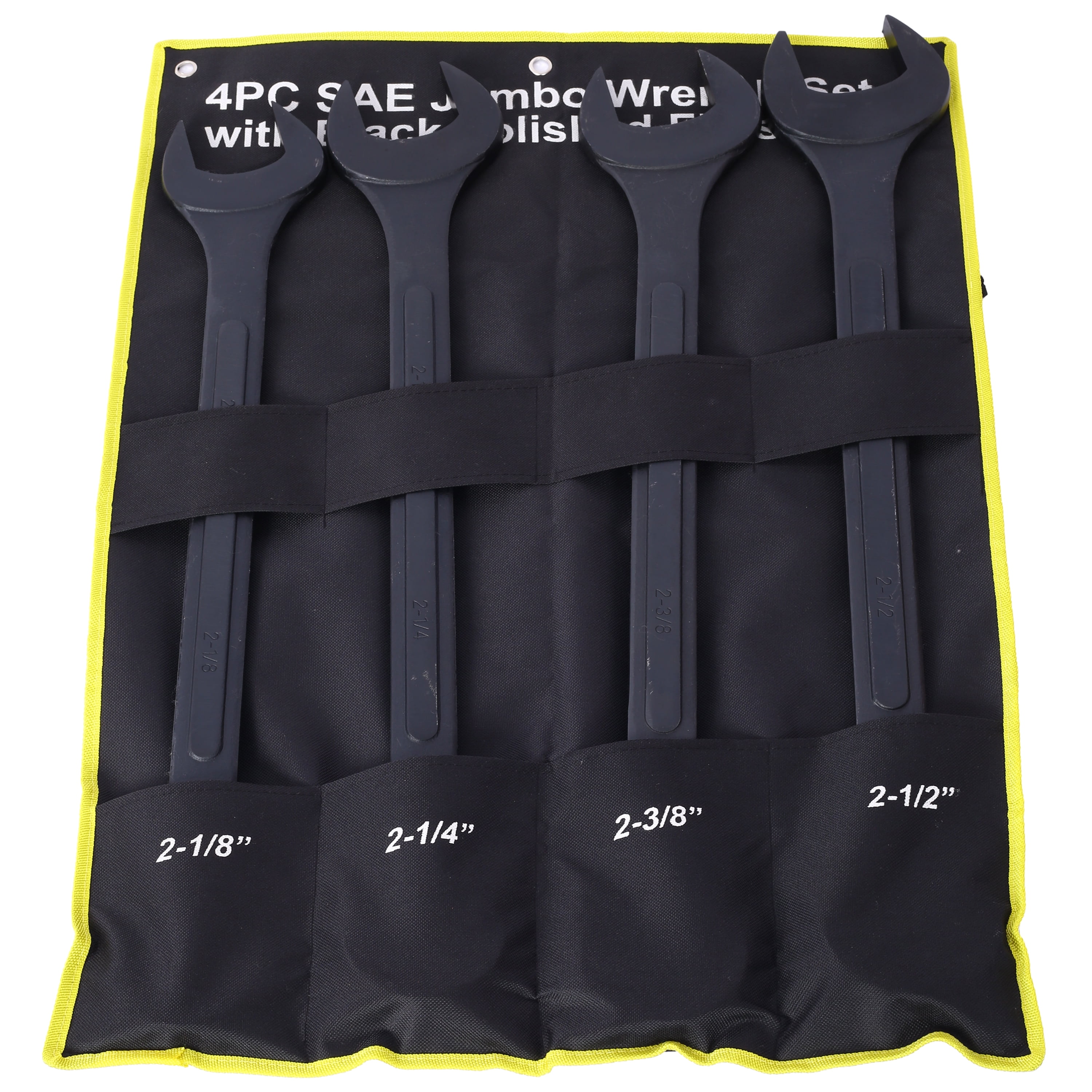 SAE Jumbo Combination Wrench Set Extra Large, 4 Piece ,storage bag ...