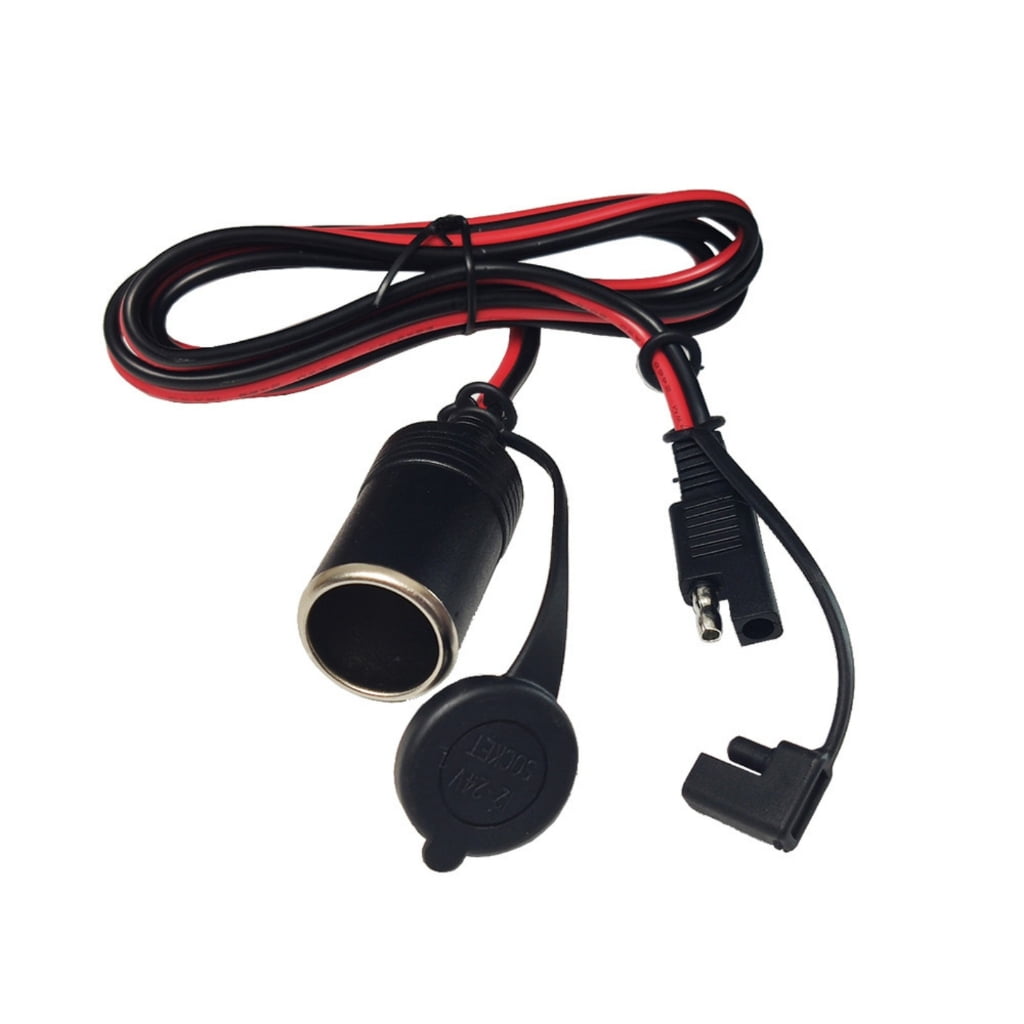 SAE Plugs to Female Cigarettes Lighter Extension Cord for Emergency ...