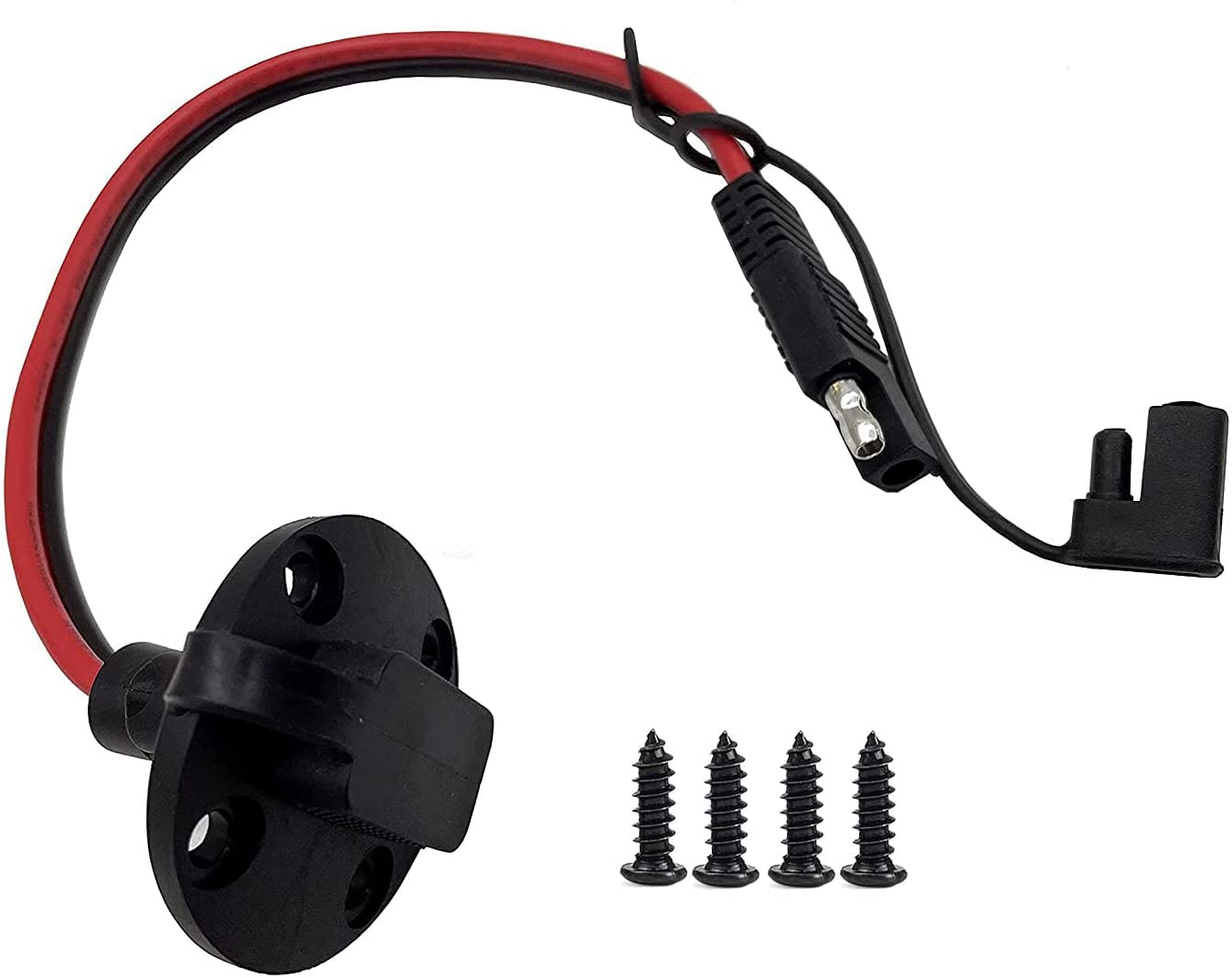 SAE Power Socket Sidewall Port, 16AWG SAE Connect Panel Flush Mount ...