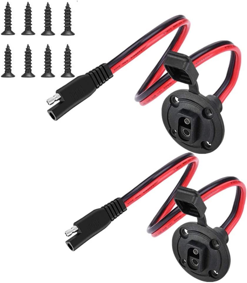 SAE Power Socket Sidewall Port, Weatherproof SAE Quick Connect Solar ...