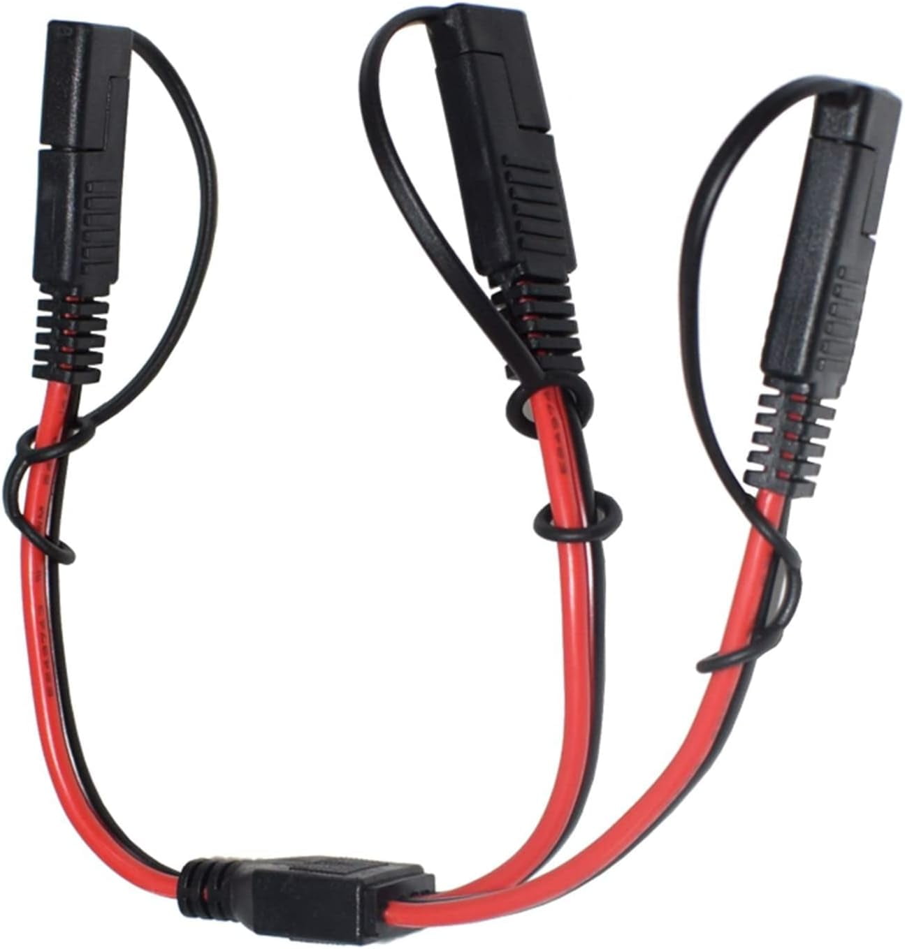 SAE Splitter Adapter 14AWG SAE DC Power Automotive Connector Cable Y Splitter 1 to 2 SAE ...