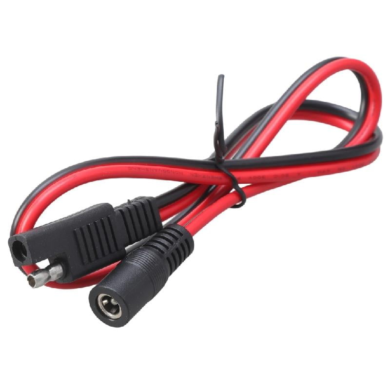 SAE to DC5525 5.5x2.1mm Automotive Adapter Cable 16AWG Coppered Cored ...