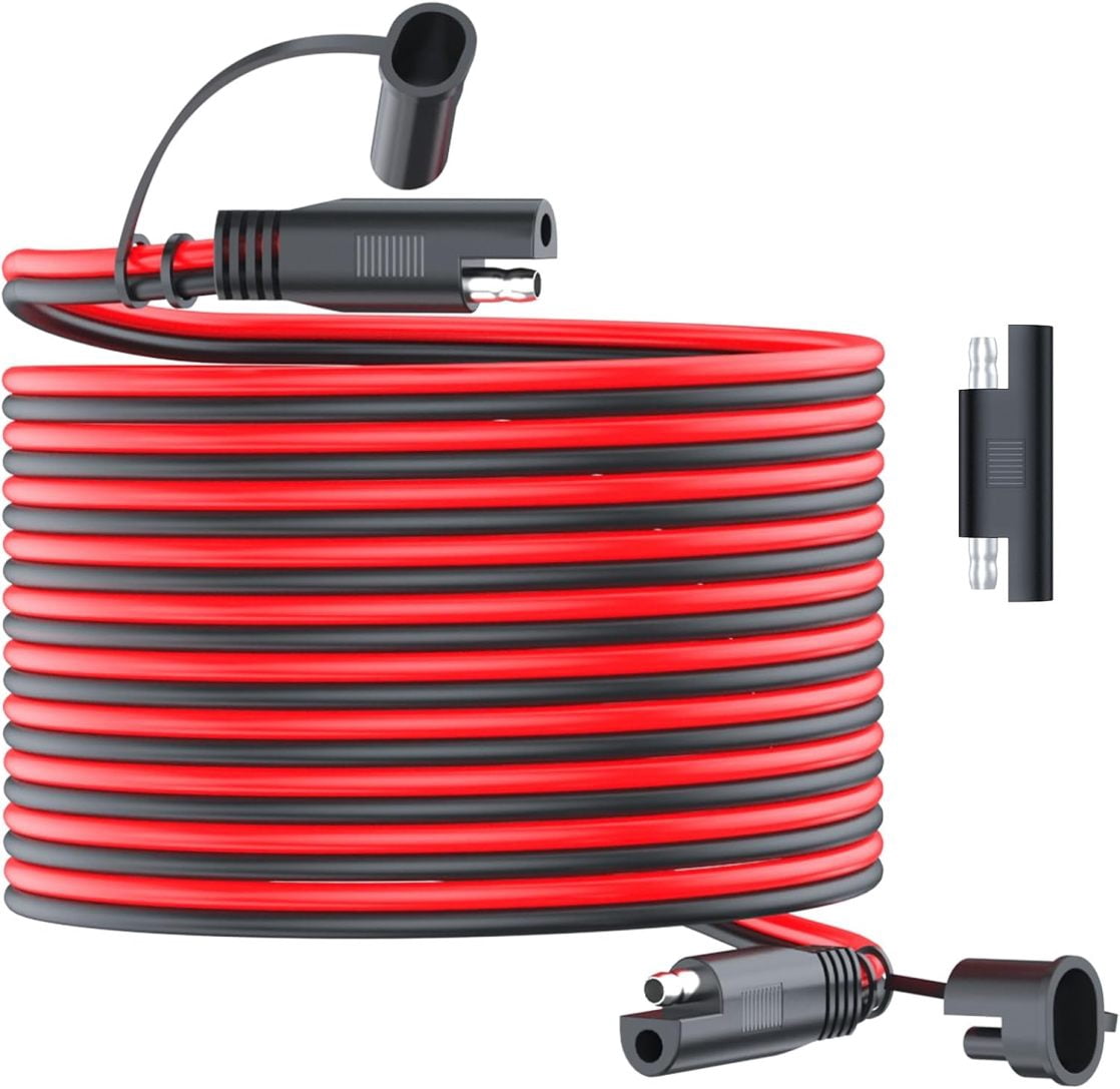 SAE to SAE Extension Cable - 10AWG 20FT, Quick Disconnect Connector ...