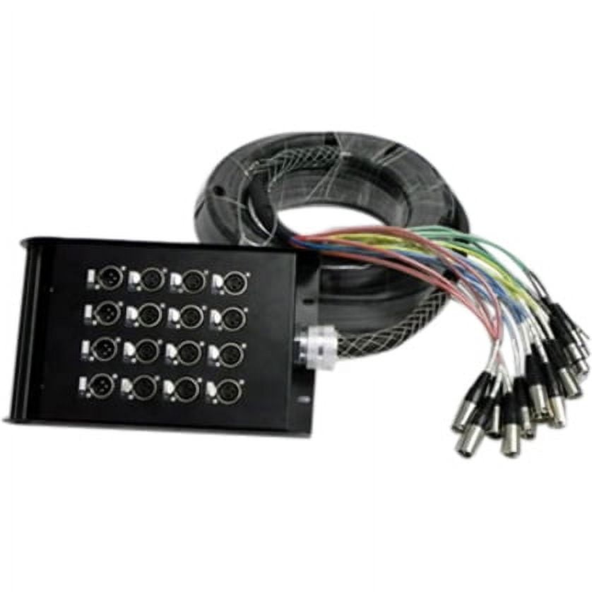 SAEM-12x4x50 - 12 Channel XLR Color Coded Snake Cable - 50 Feet ...