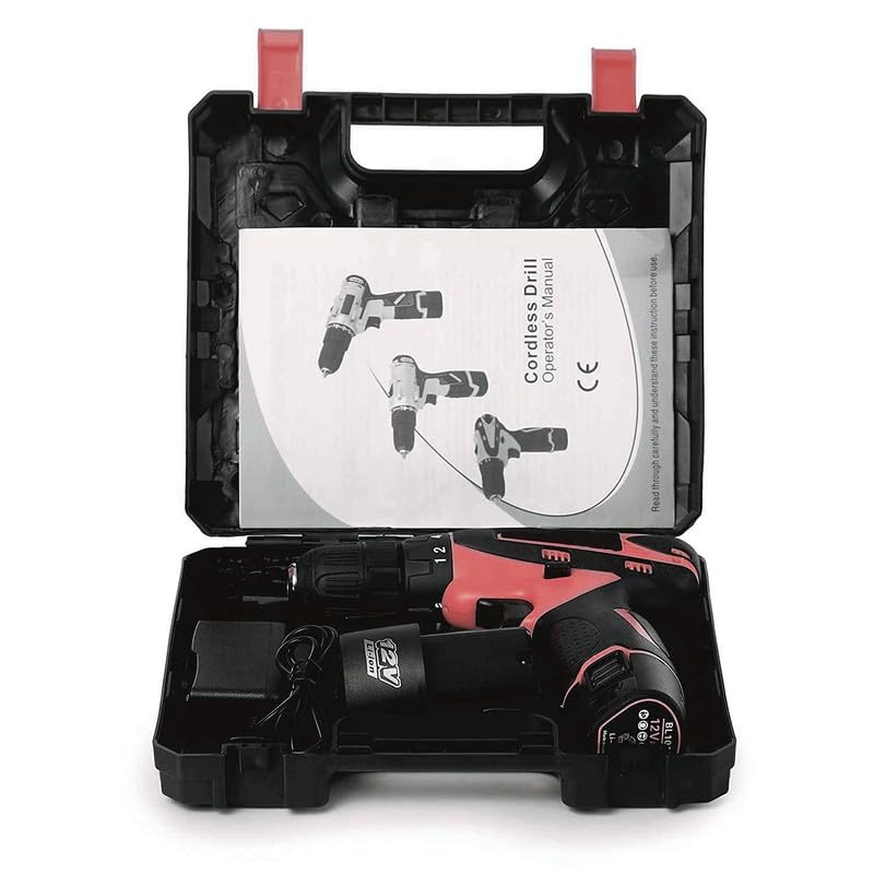 SAENTE 12V Liion Dual Speed Keyless Chuck Drill Cordless Drill Drill ...