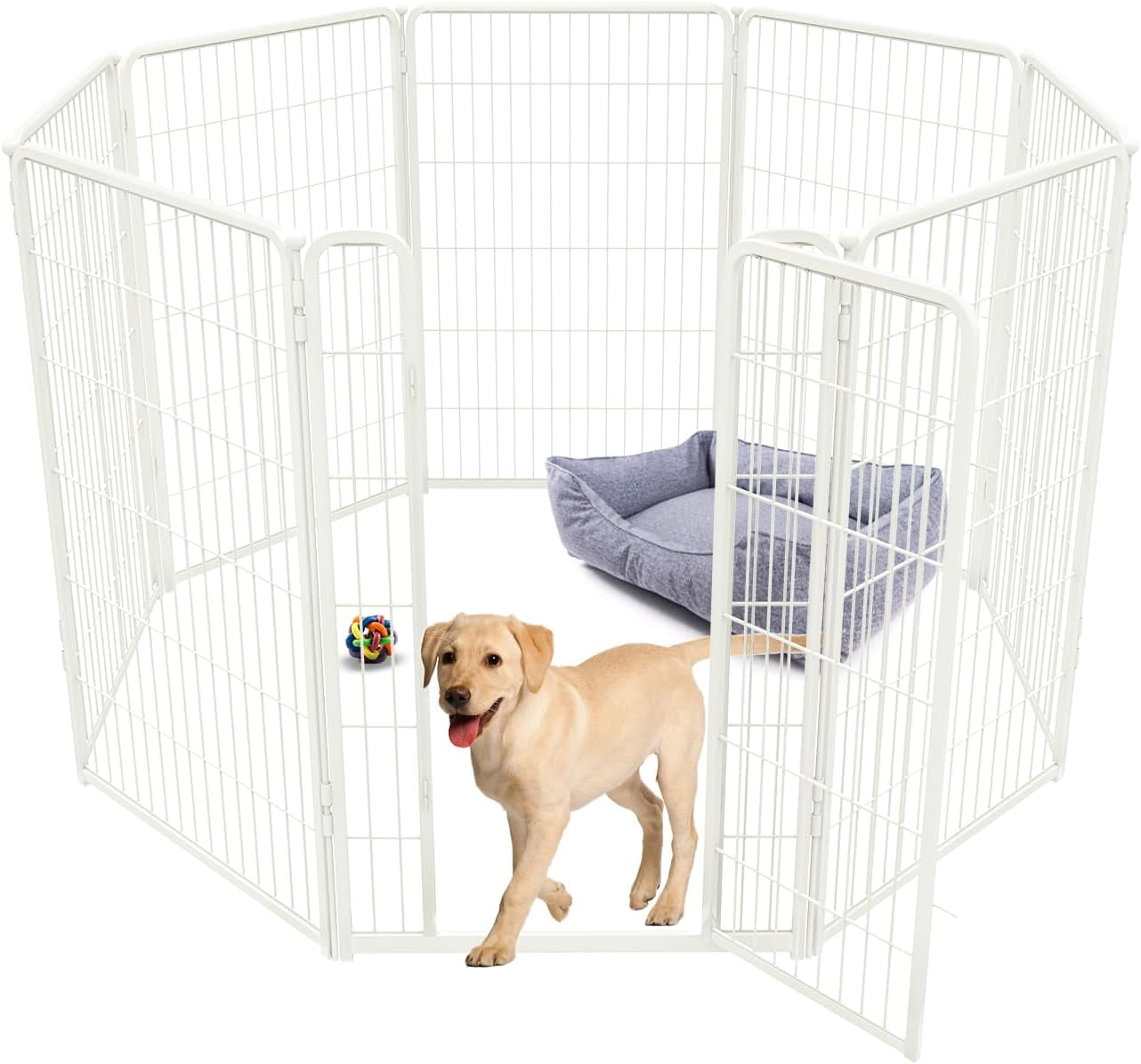 SAEWUD Dog Playpen for Indoor Use - Stress-Free and Safe Play, Heavy ...