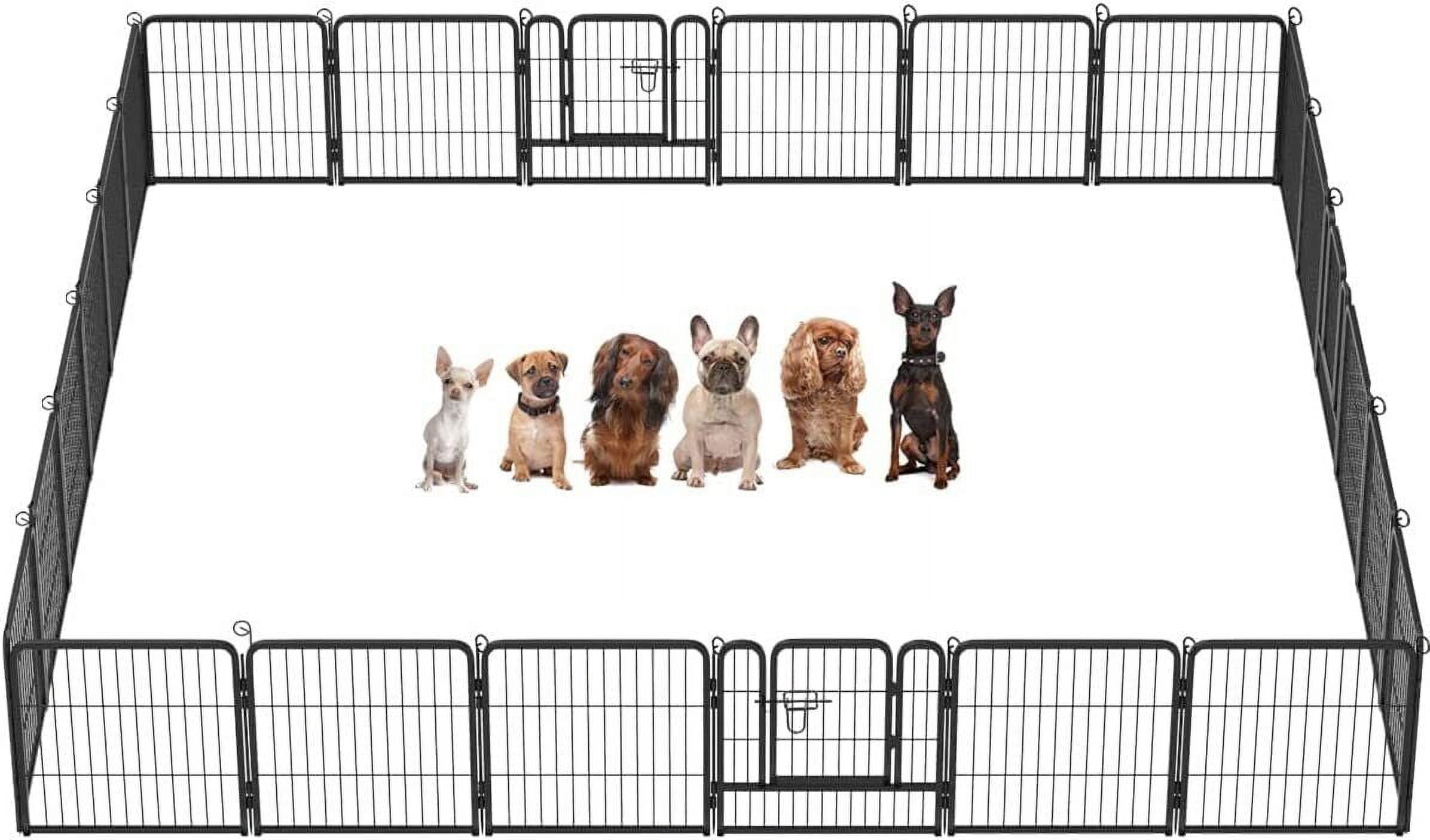 SAEWUD Heavy Duty Dog Playpen, 24"/32"/40" Height, 8/16/24/32 Panels ...