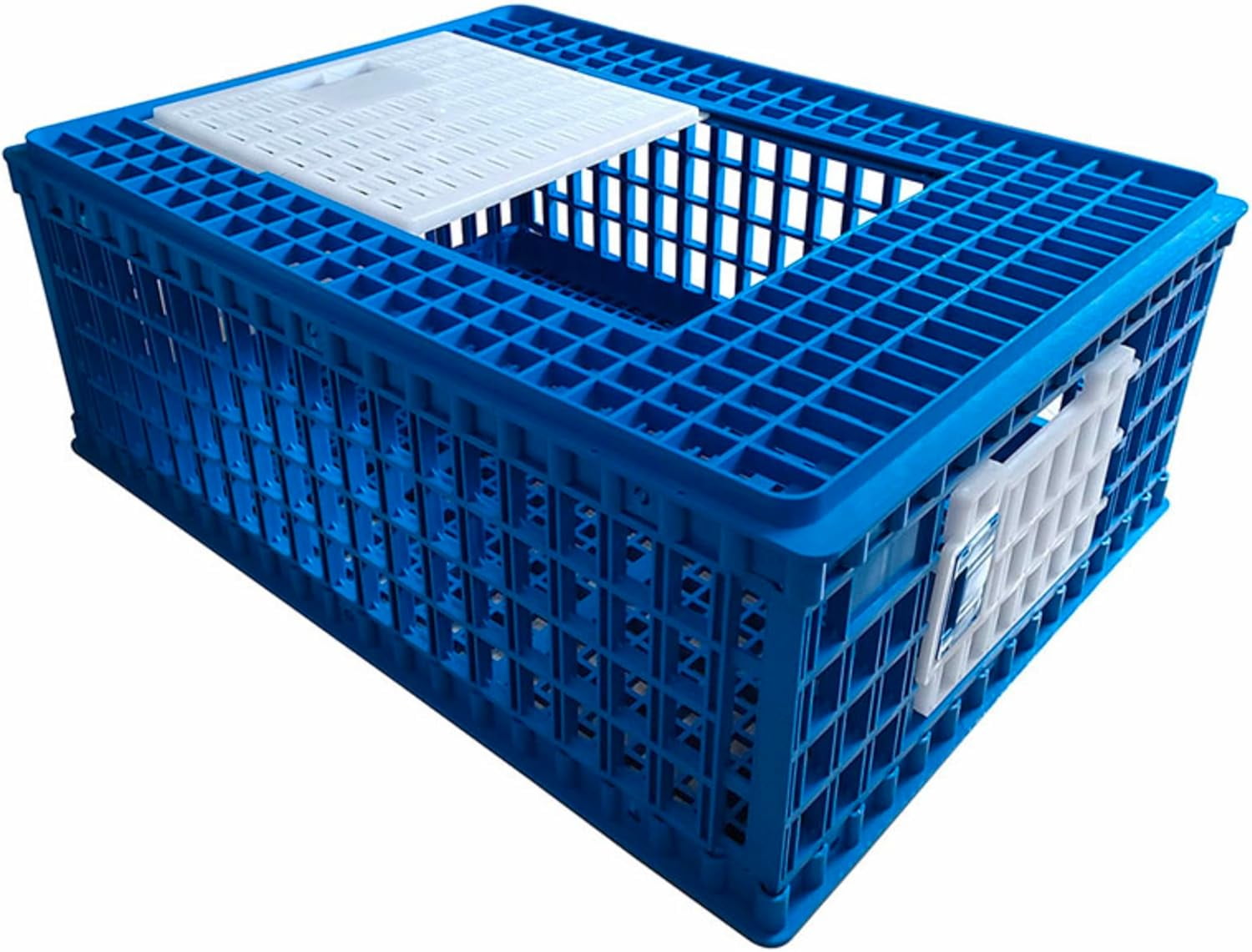 SAEWUD Large 3-Door Chicken Transport Cage – Durable Poultry Crate for ...