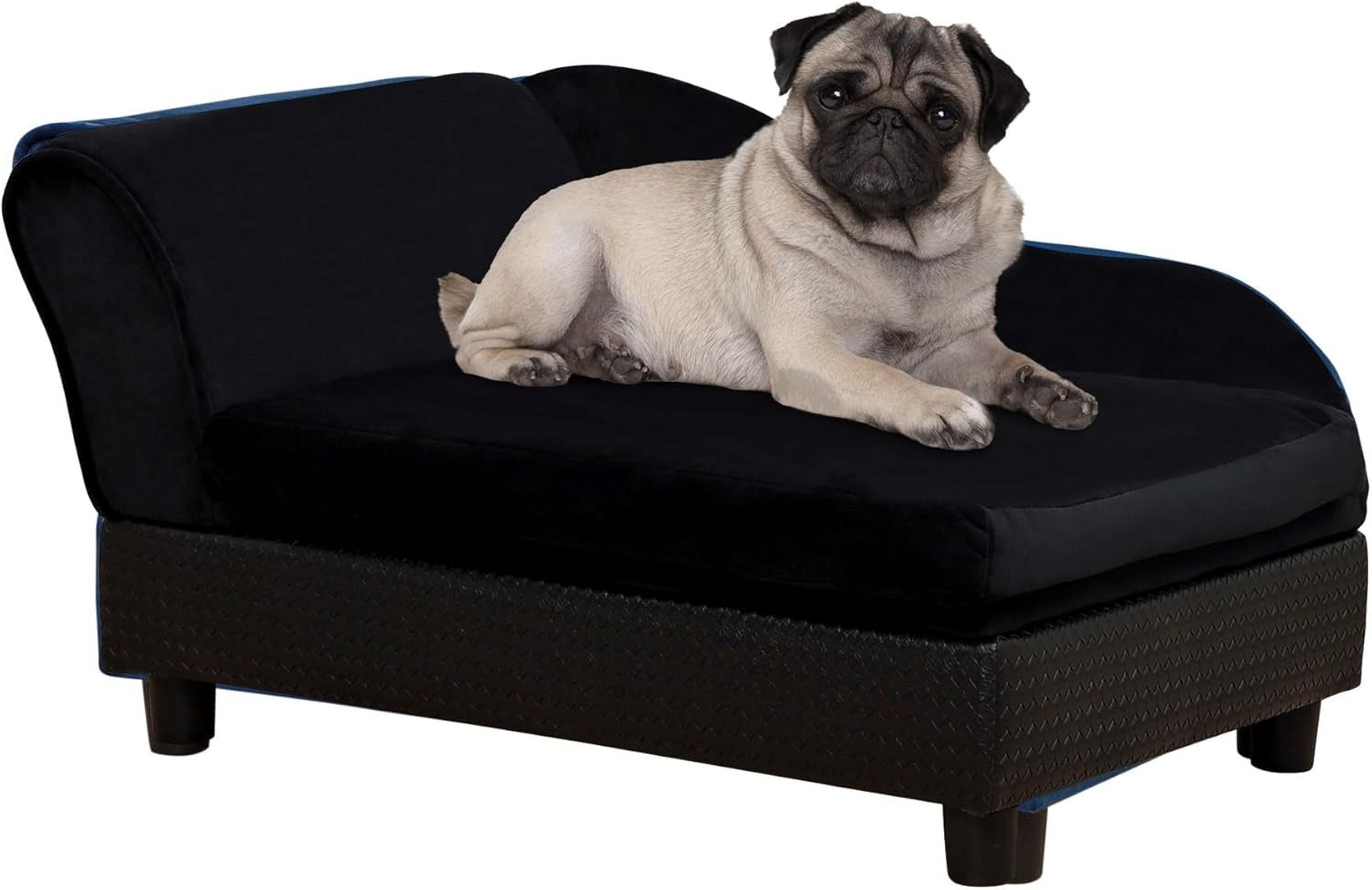 SAEWUD Luxury Fancy Dog Couch with Hidden Storage, Small Dog Sofa Bed ...