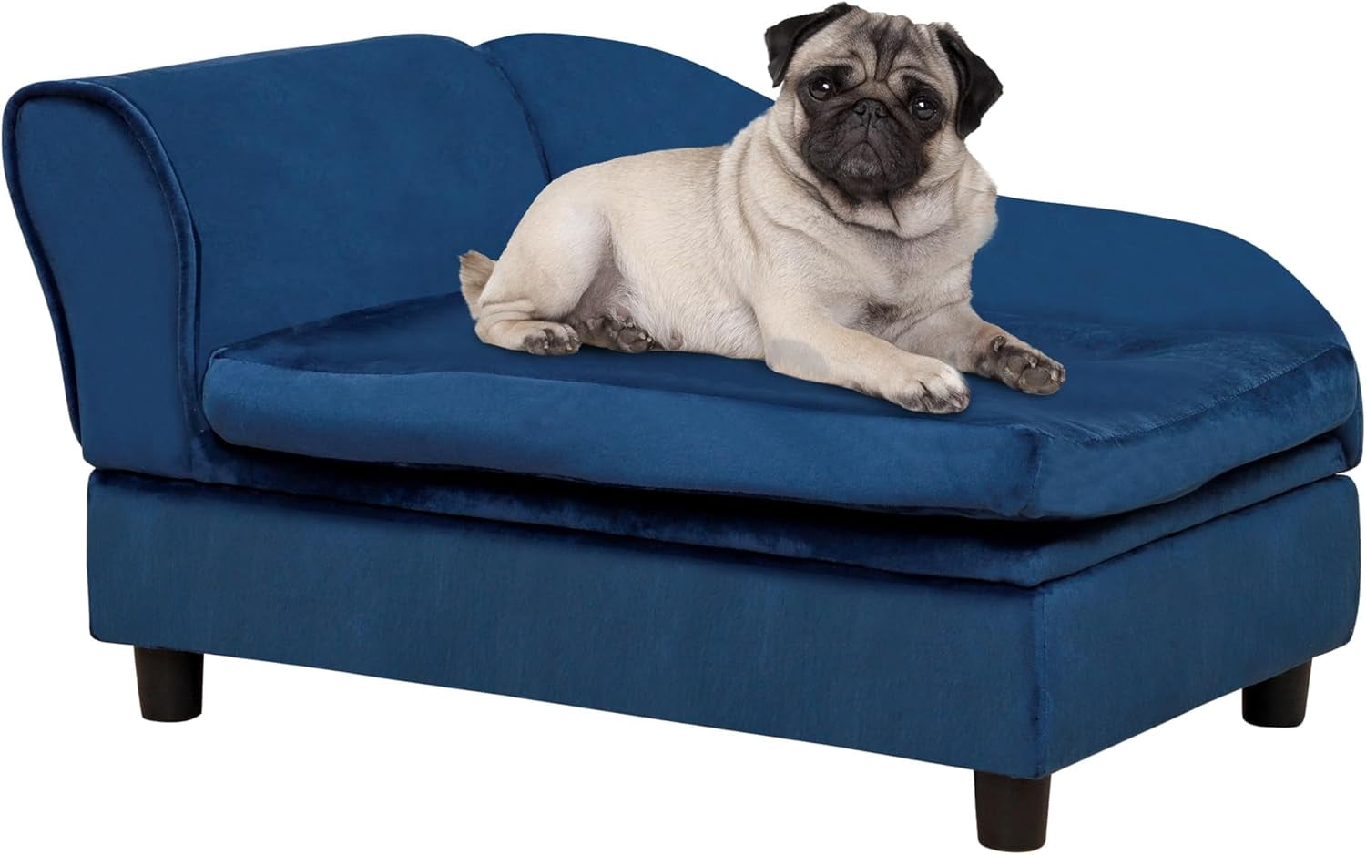 SAEWUD Luxury Fancy Dog Couch with Hidden Storage, Small Dog Sofa Bed ...