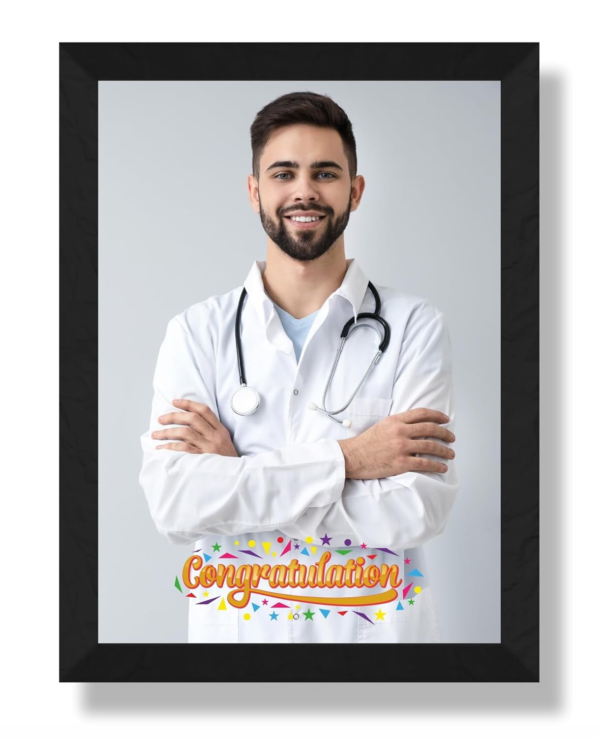 SAF photo frame congratulation Customized Black Frame Photo Frame For ...