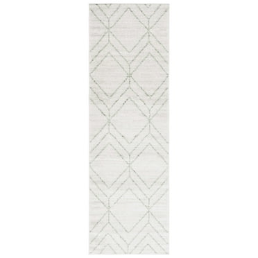 SAFAVIEH Orchard Edwin Modern Area Rug, Grey/Blue, 8' x 8' Round ...