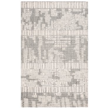 SAFAVIEH Abstract Delia Geometric Wool Area Rug, Ivory/Blue, 8' x 8 ...