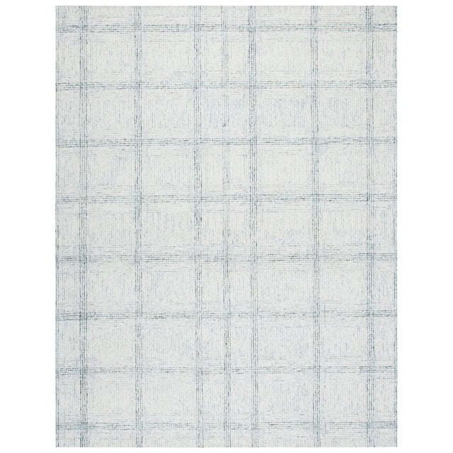 SAFAVIEH Abstract Anderson Plaid Area Rug, Ivory/Gold, 8' x 10 ...