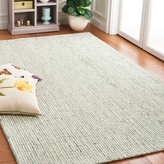 SAFAVIEH Abstract Normand Abstract Area Rug, Light Green/Blush, 5' x 8 ...