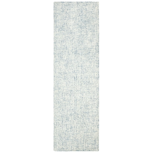 SAFAVIEH Abstract Dalia Geometric Abstract Runner Rug, Ivory/Blue, 2'3 ...